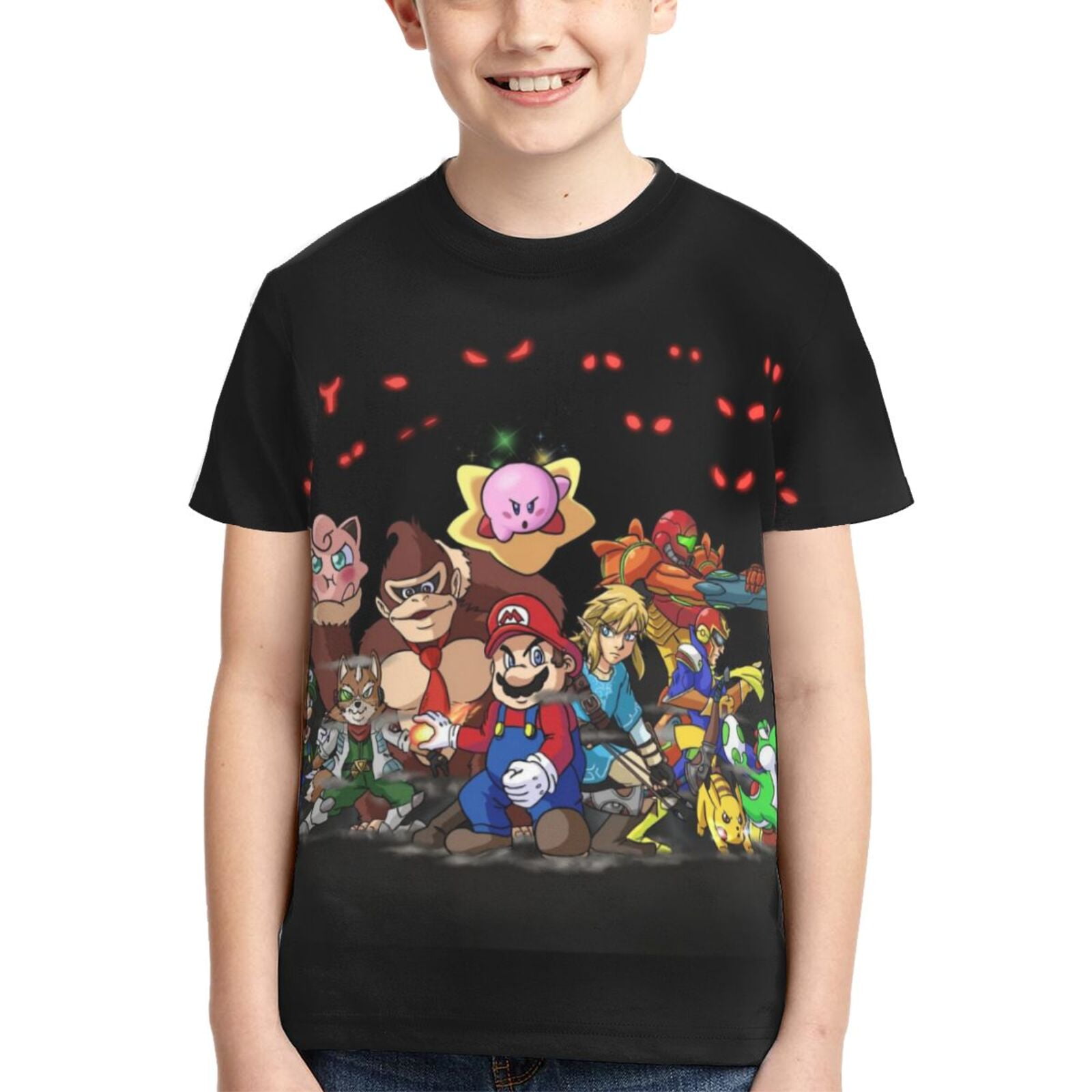 Super Smash Bros. Ultimate Boys Girls T Shirt Kids Short Sleeve ...