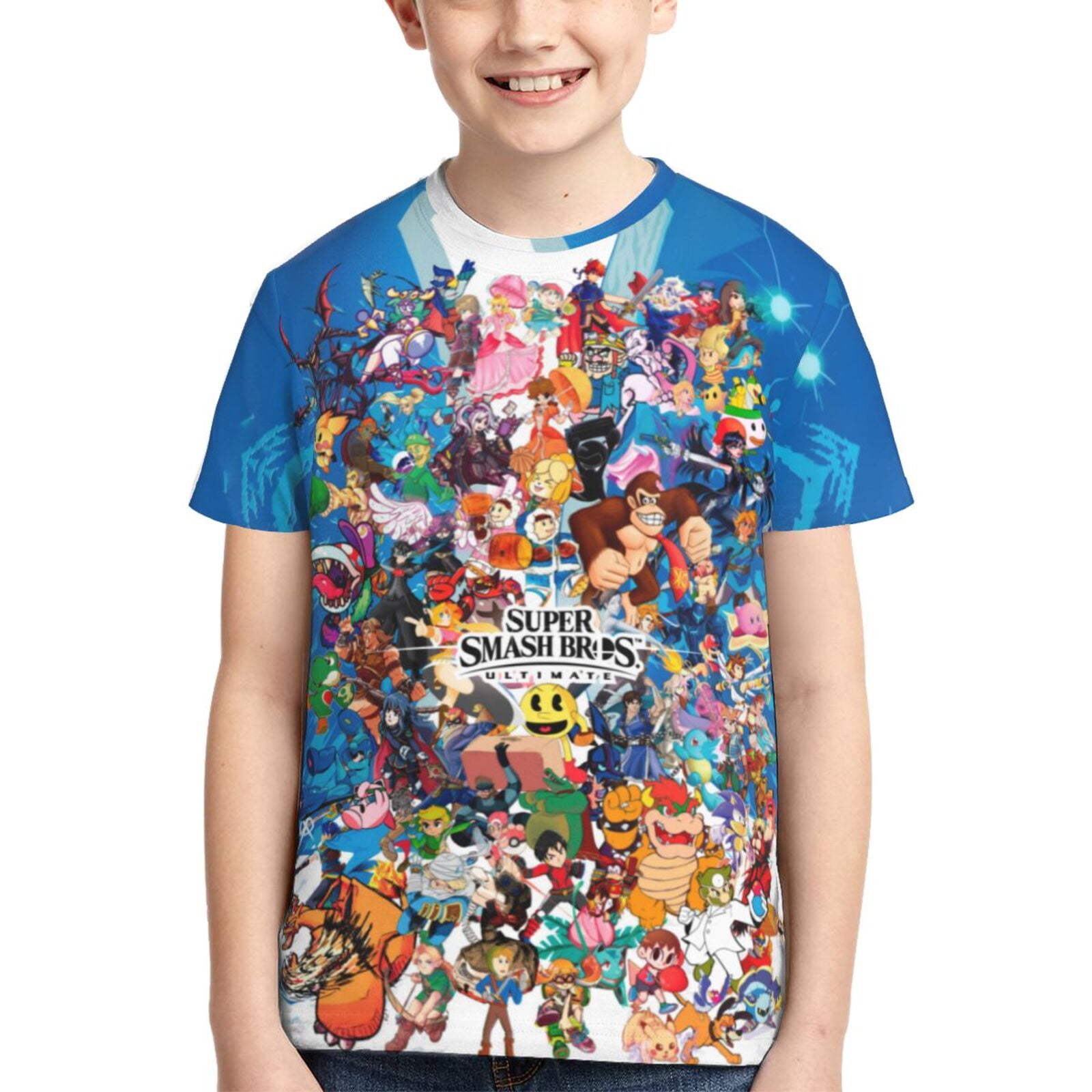 Super Smash Bros. Ultimate Boys Girls T Shirt Kids Short Sleeve ...