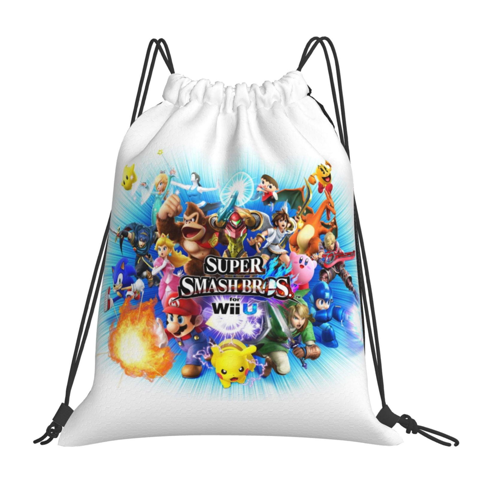 Super Smash Bros Ultimate Drawstring Backpack Sport Gym Bag For Yoga ...