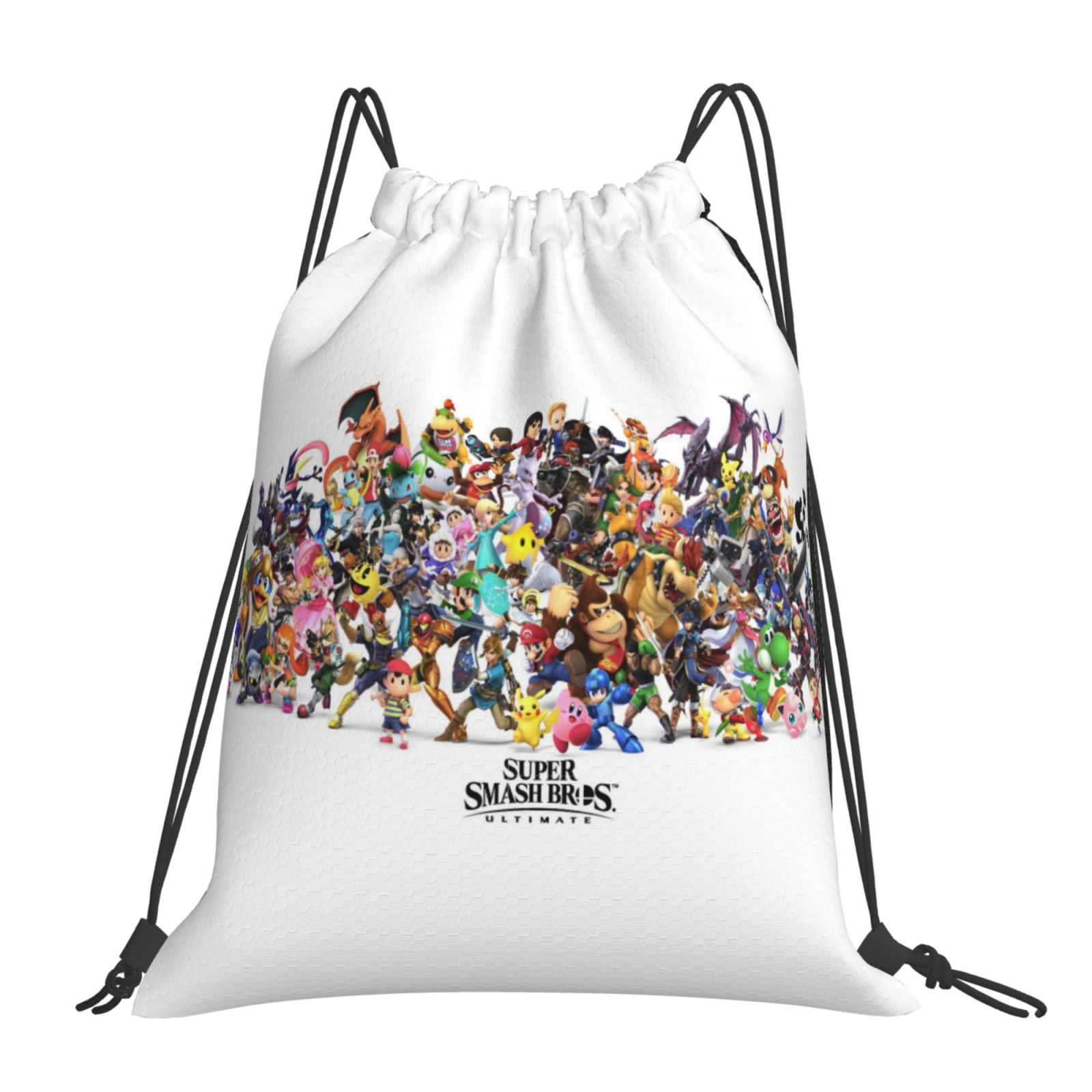 Super Smash Bros Ultimate Drawstring Backpack Sport Gym Bag For Yoga ...