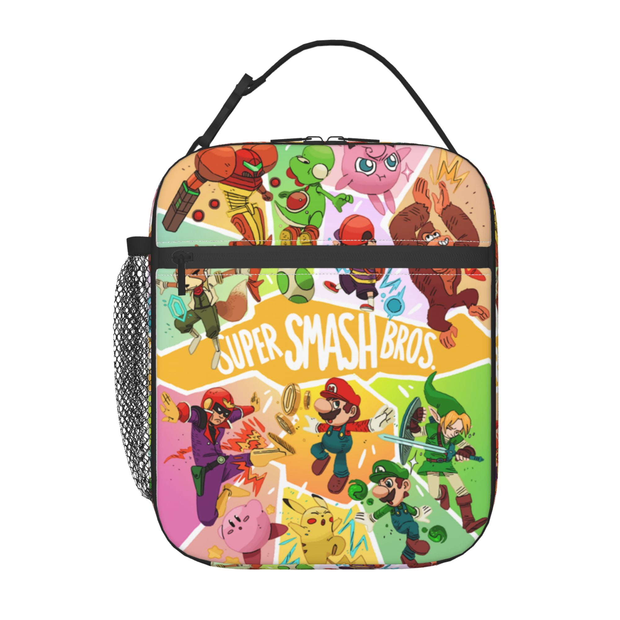 Super Smash Bros. Ultimate Lunch Bag Insulated Portable Reusable Cute ...