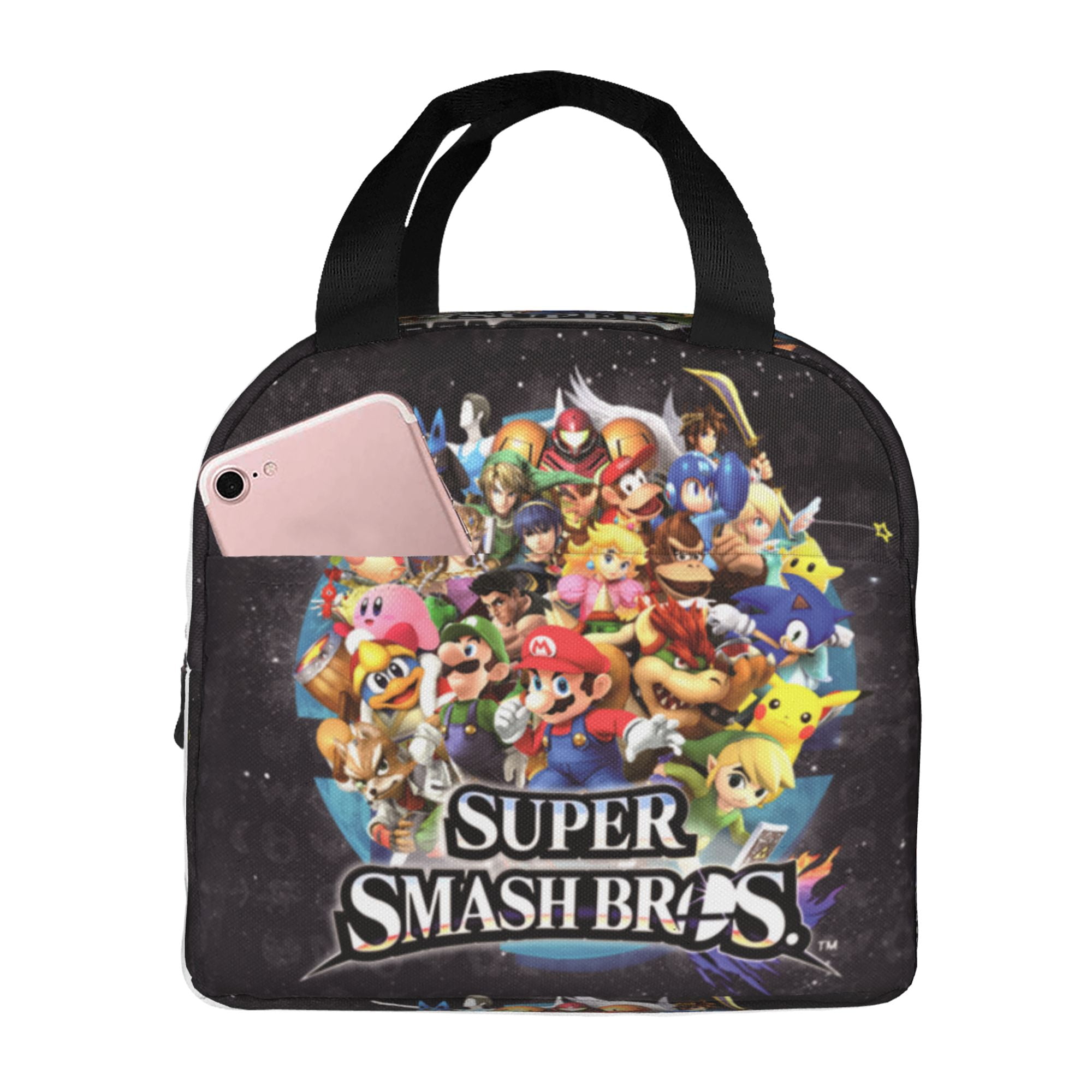 Super Smash Bros Ultimate Lunch Bag Reusable Insulated Lunch Box ...