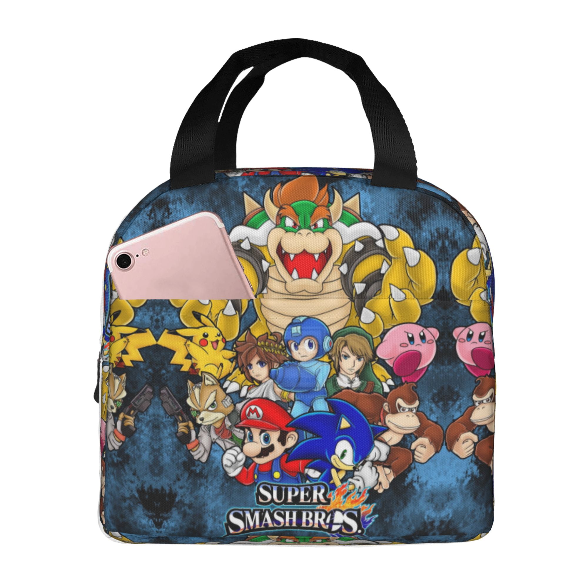 Super Smash Bros Ultimate Lunch Bag Tote Bag Insulated Lunch Box Picnic ...