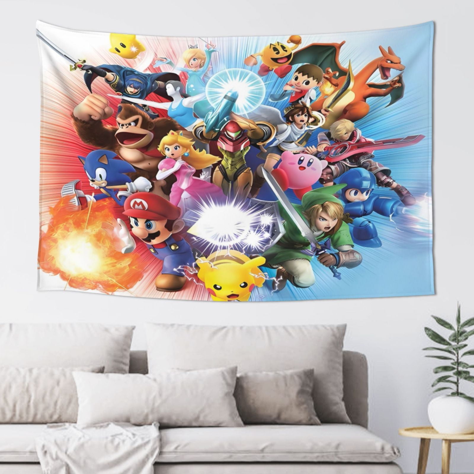 Super Smash Bros Ultimate Tapestry Wall Hanging Home Decoration Wall ...