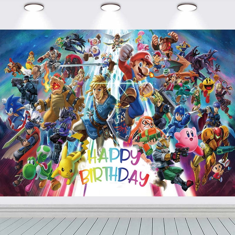 Super Smash Bros Ultimate Taspestry Wall Decor Background Banner ...