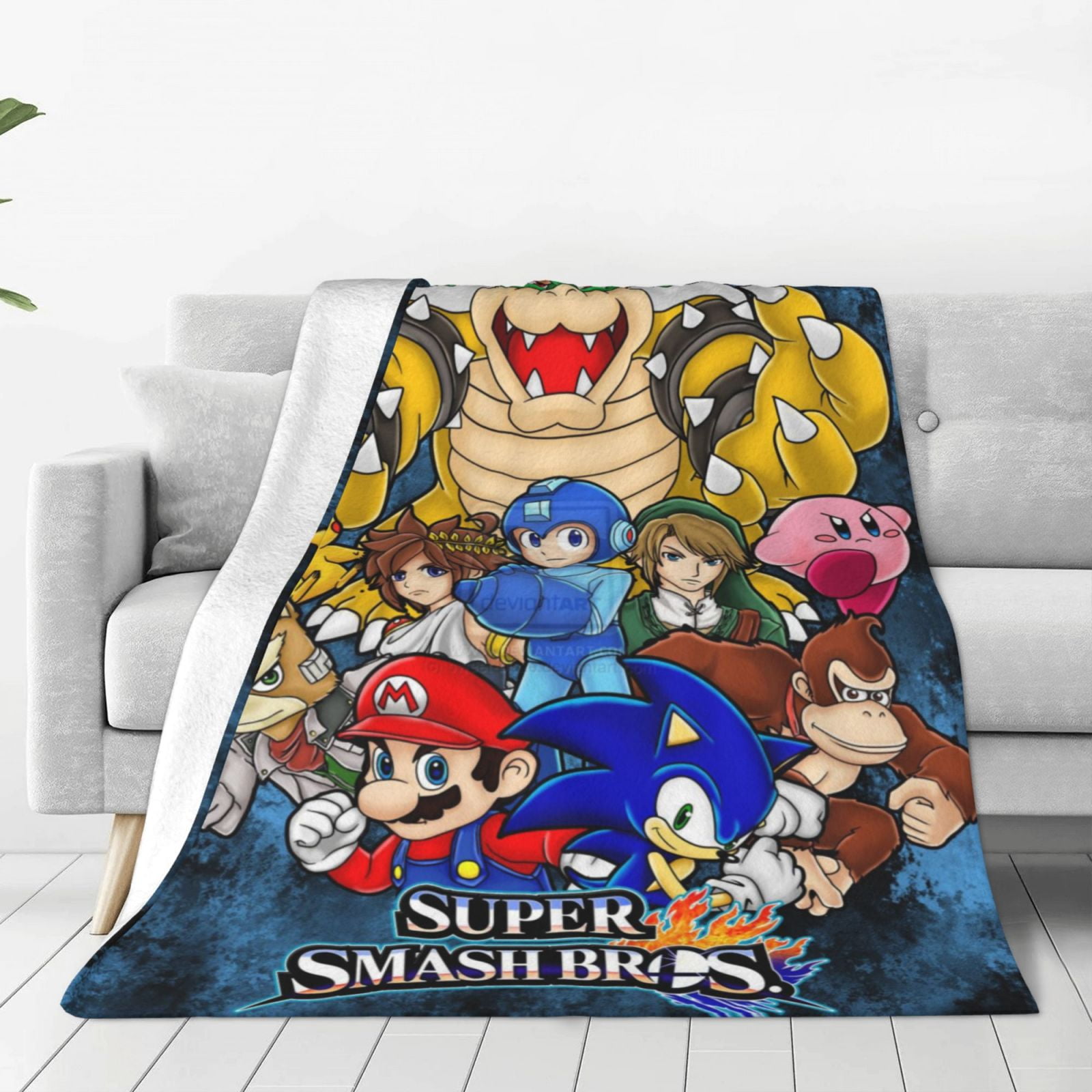 Super Smash Bros Ultimate Ultra-Soft Micro Fleece Blanket Throw All ...