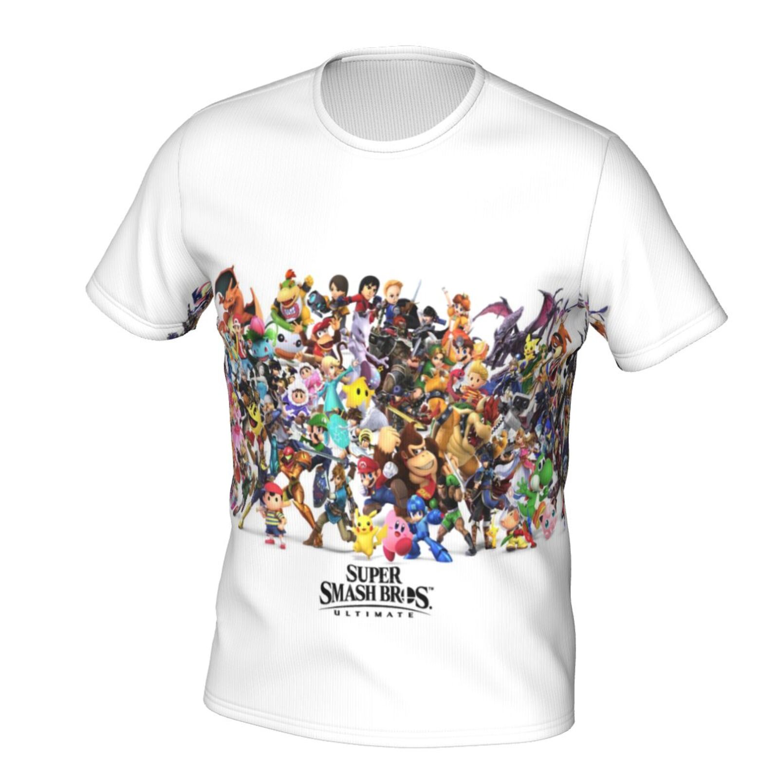 Super Smash Bros Ultimate Unisex 3d Pattern Printed Short Sleeve T ...