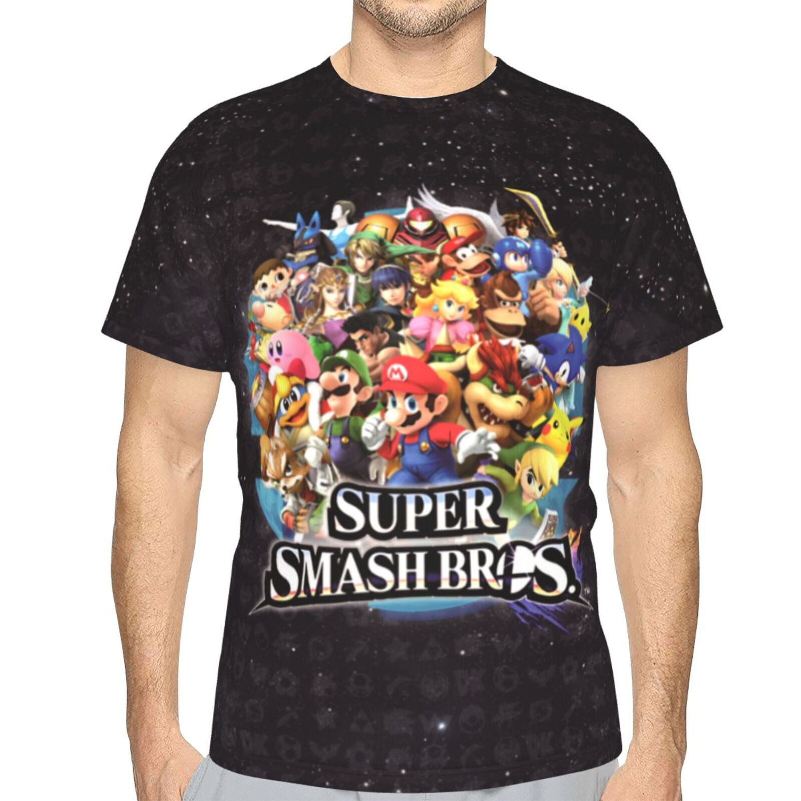 Super Smash Bros Ultimate Unisex 3d Pattern Printed Short Sleeve T ...