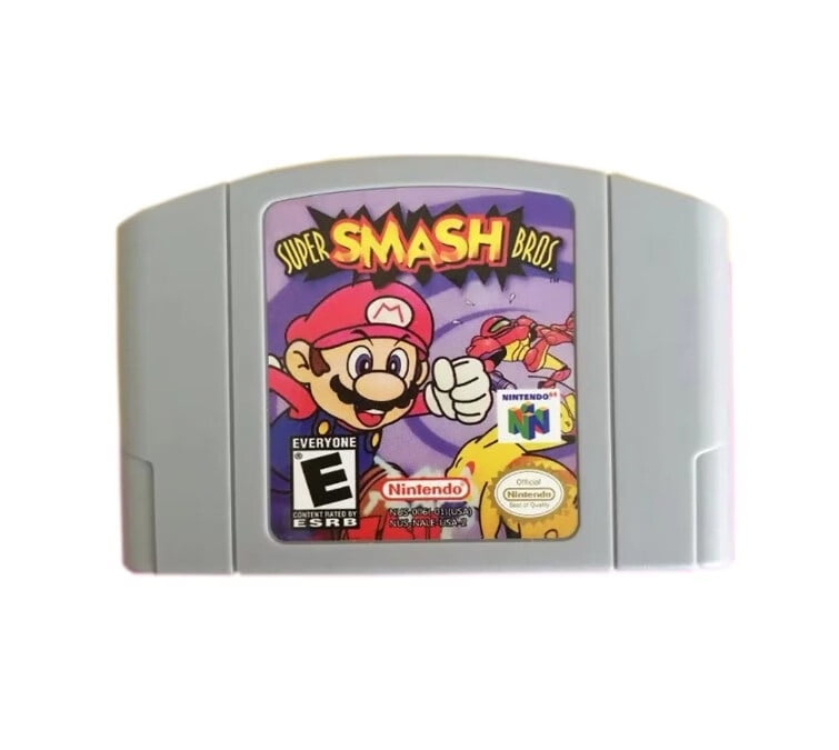 Super Smash Bros Video Games Cartridge Card Compatible for N64 Console ...