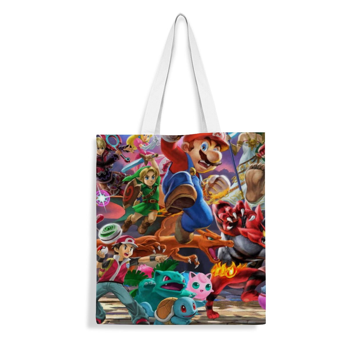 Super Smash Bros canvas Tote Bag handbag: Stylish and reusable tote for ...