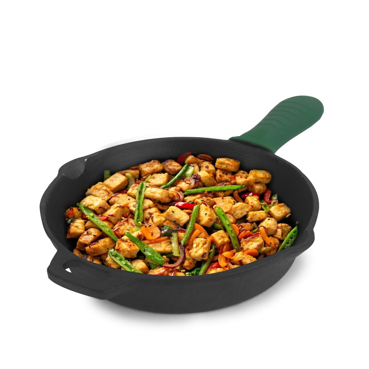 Super Smooth Cast Iron Fry Pan Or Skillet With Silicone Grip | Small 20 ...