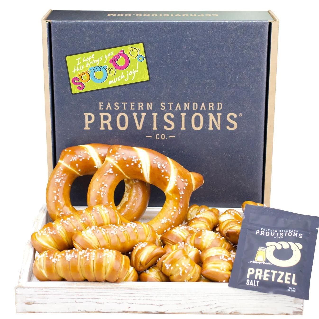 Super "So Much Joy" Gourmet Gift Box, Artisaal Soft Pretzel Sack Pack ...