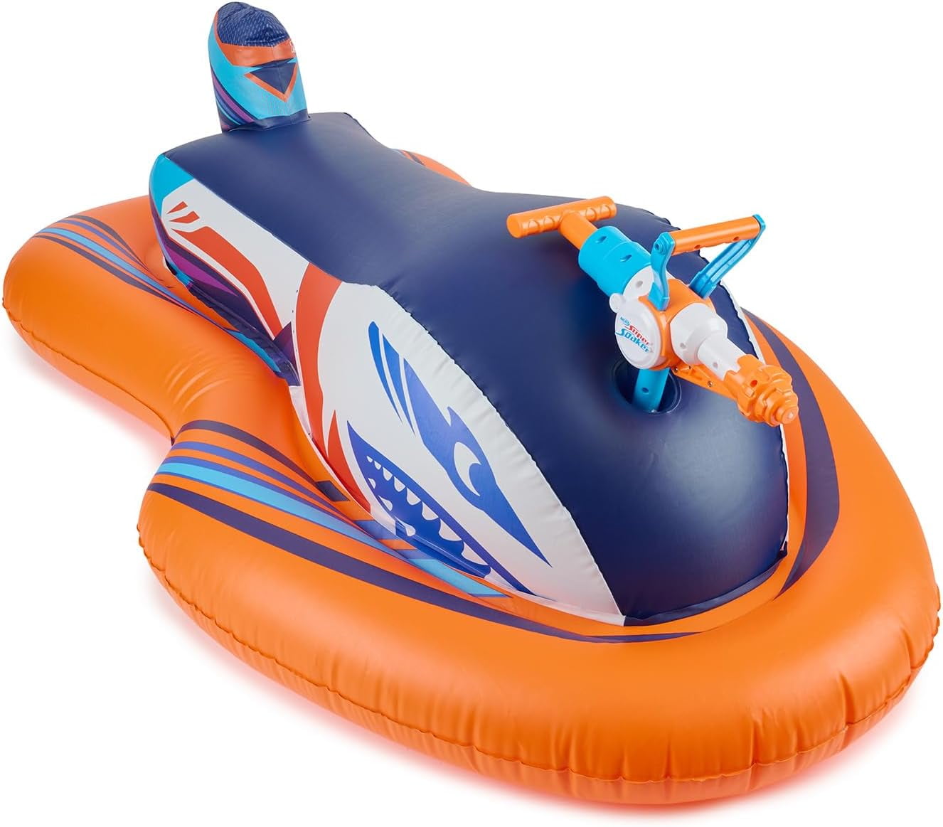 Super Soaker Stormforce Ride-On Racer – Inflatable Pool Float with Pool ...