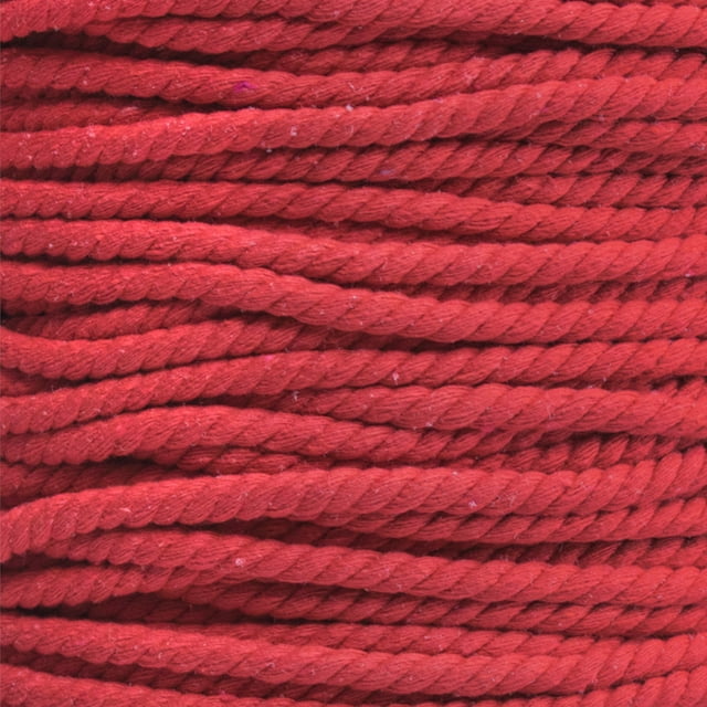 Super Soft 3 Strand Twisted Cotton Rope - Multiple Colors to Choose ...