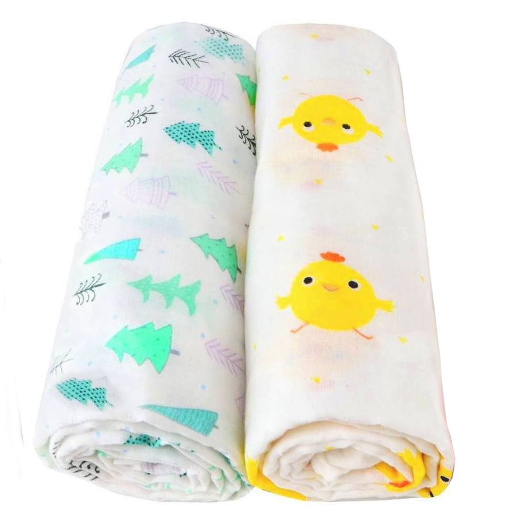 Super Soft Baby Muslin Swaddle Blankets, Burp Cloth, 2-Pack - Walmart.com