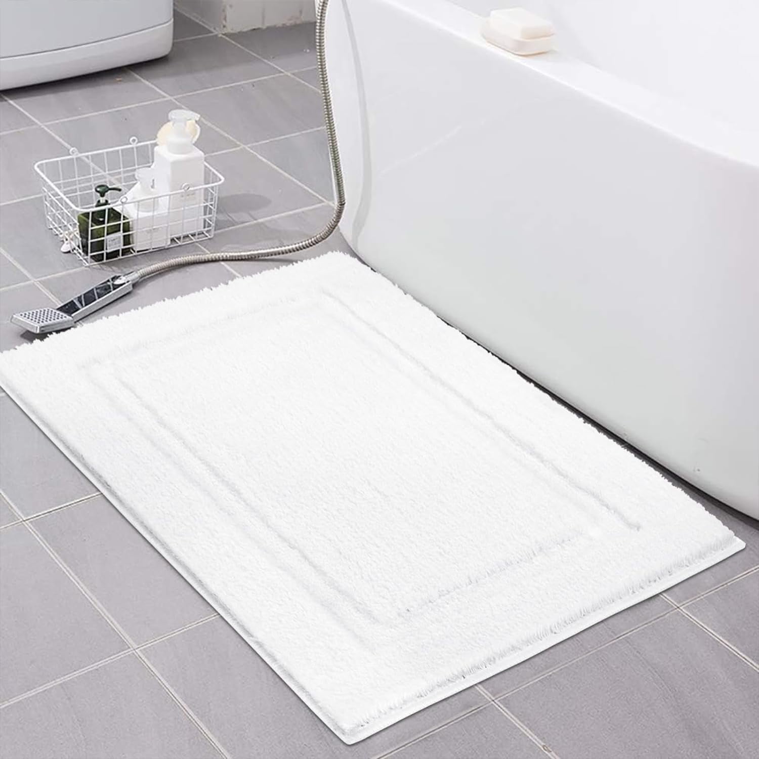 Super Soft Bathroom Rugs 20"x32" Non Slip Bath Rugs Absorbent ...