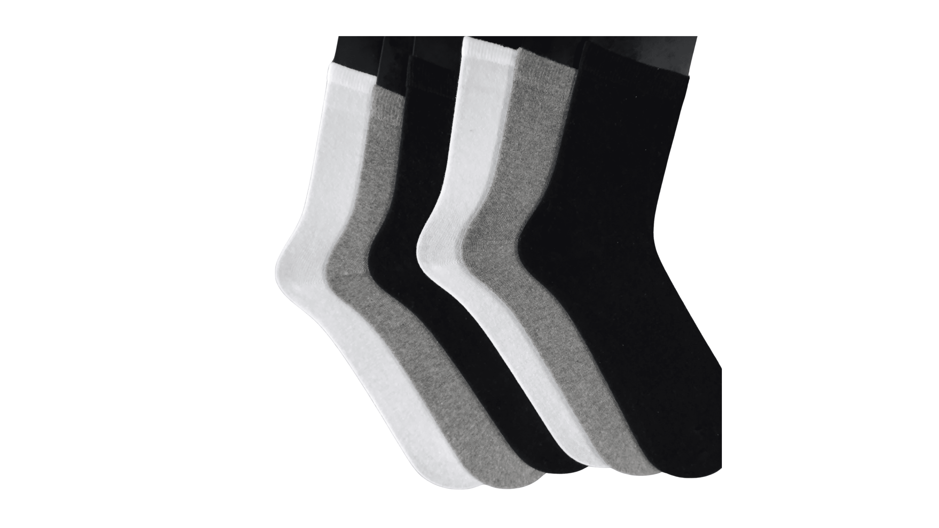 Super Soft Cotton Crew Socks 6 Pairs - Walmart.com