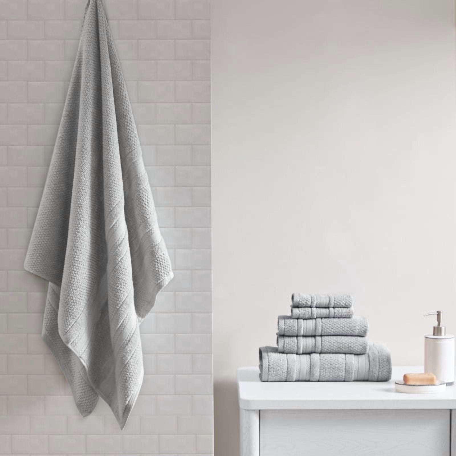 Super Soft Cotton Quick Dry Bath Towel 6 Piece Set - Walmart.com