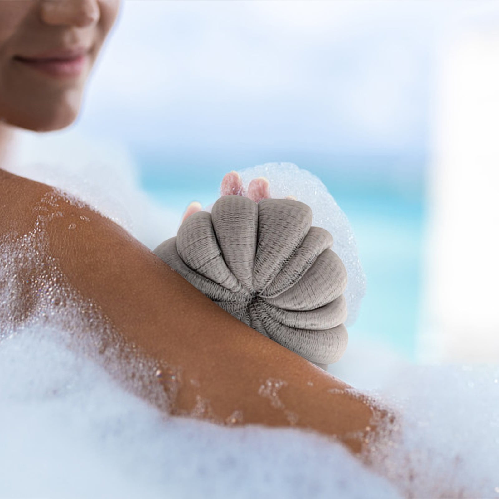 Super Soft Exfoliating Bath Ball for Adults - Spa Quality Back Scrubber ...