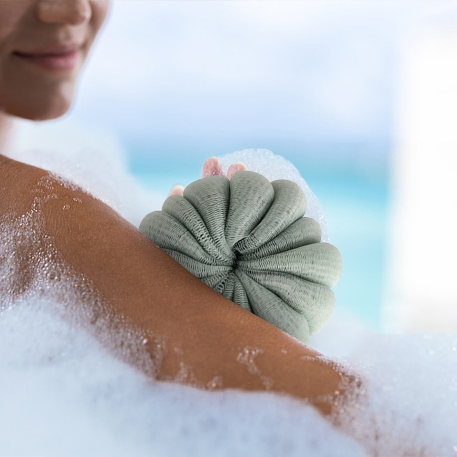 Super Soft Exfoliating Bath Ball for Adults - Spa Quality Back Scrubber ...