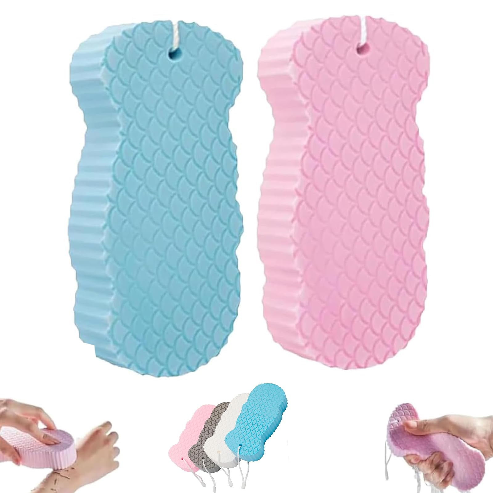 Super Soft Exfoliating Bath Sponge, Gentle Exfoliating Bath Sponges ...