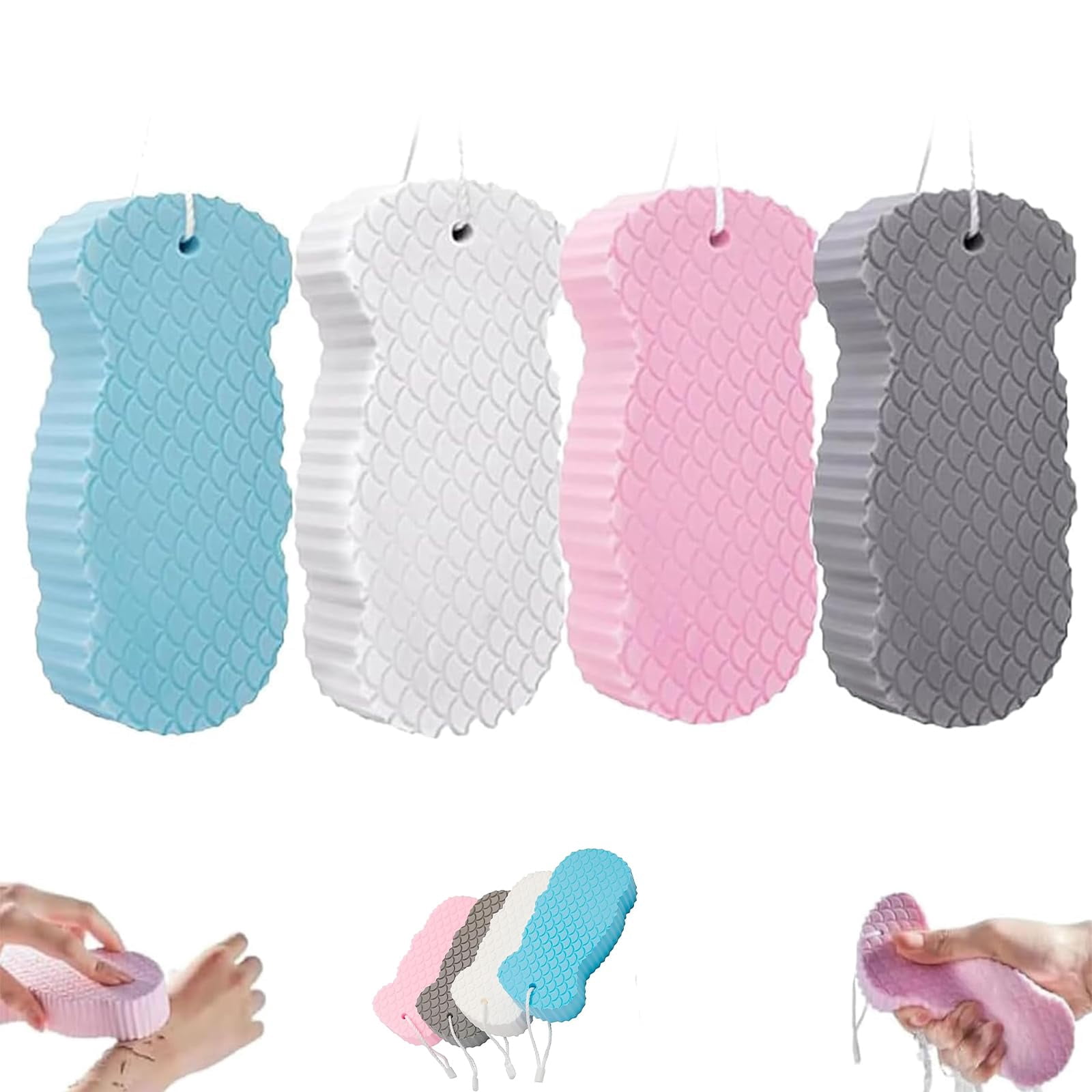 Super Soft Exfoliating Bath Sponge, Gentle Exfoliating Bath Sponges ...