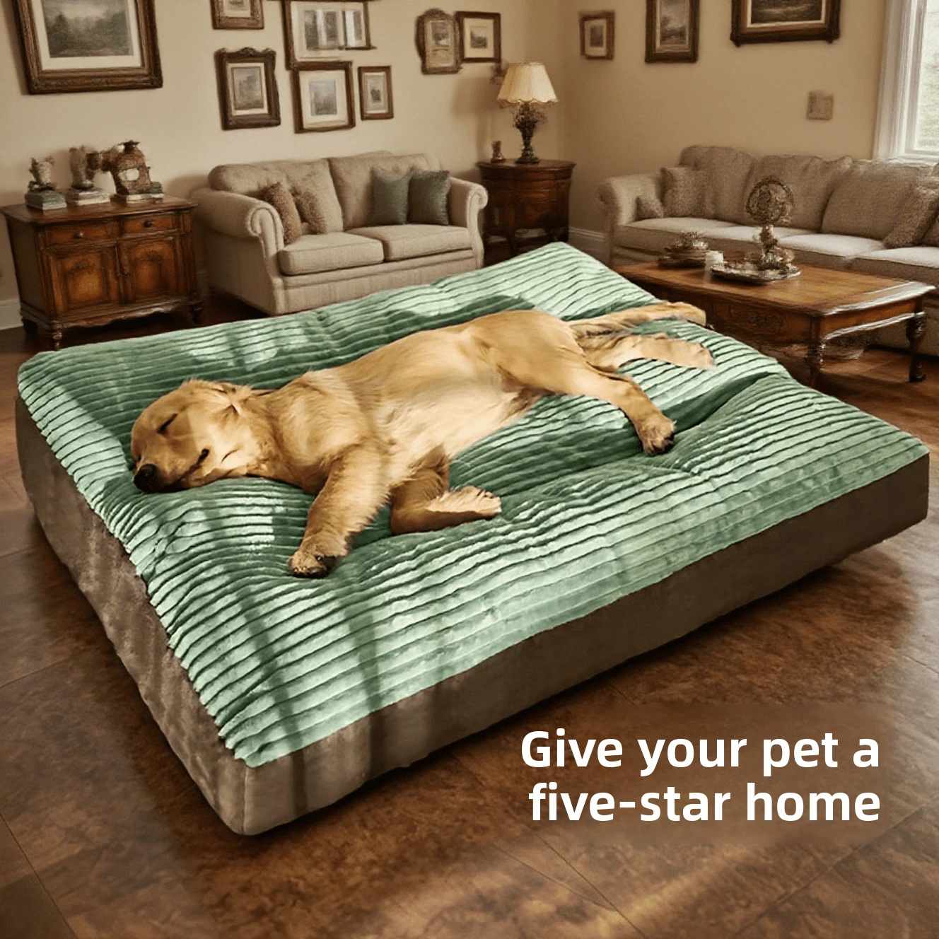 Super Soft Extra-Large Plush Dog Sofa Bed-Thick,Comfortable Polyester ...