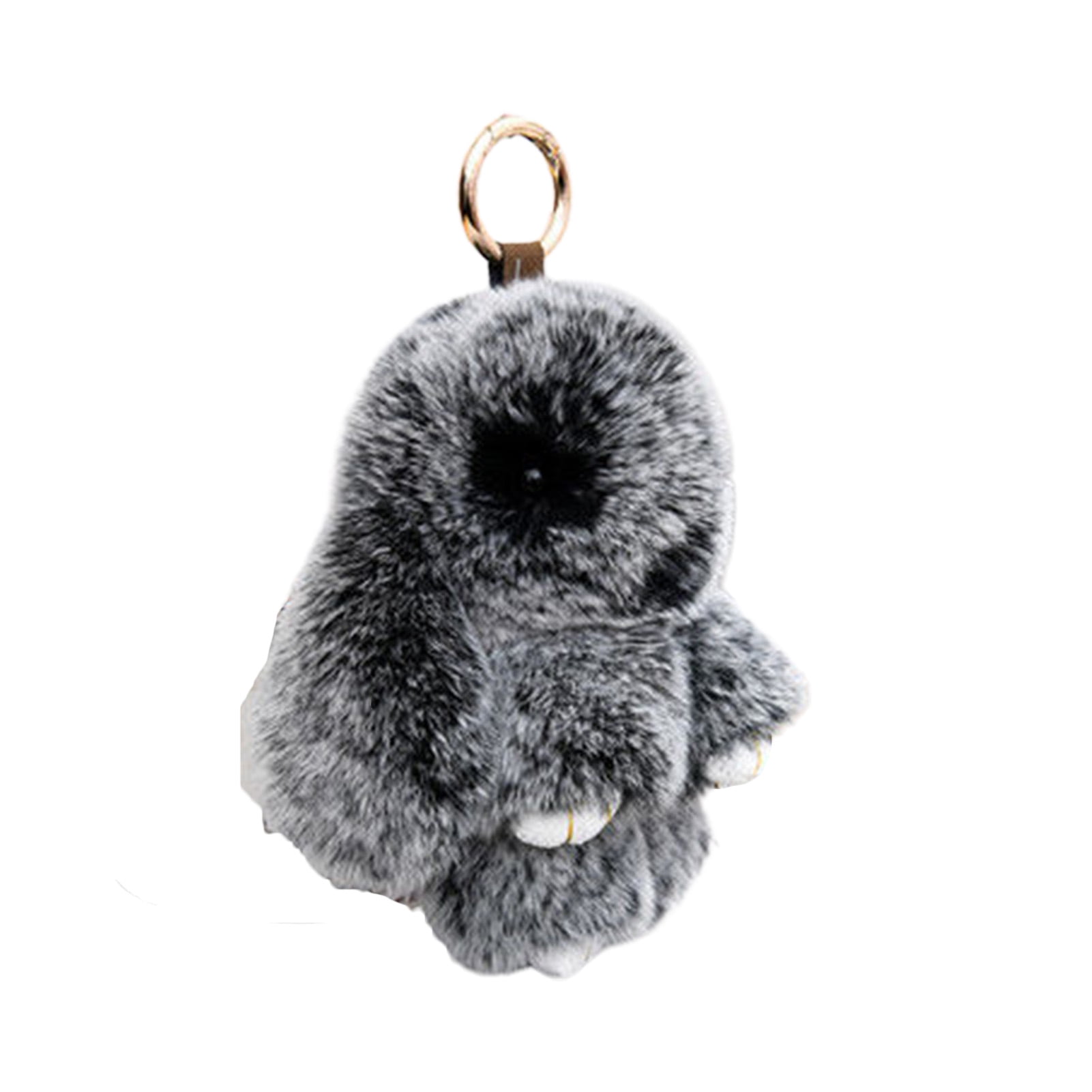 Super Soft Faux Plush Bunny Keychain Lovely Rabbit Doll Plushie ...