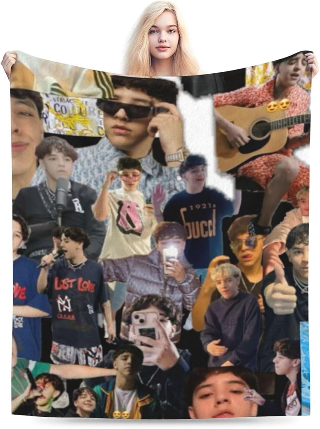 Super Soft Flannel Blanket Xavis Photo Collage Blanket Throw Flannel ...