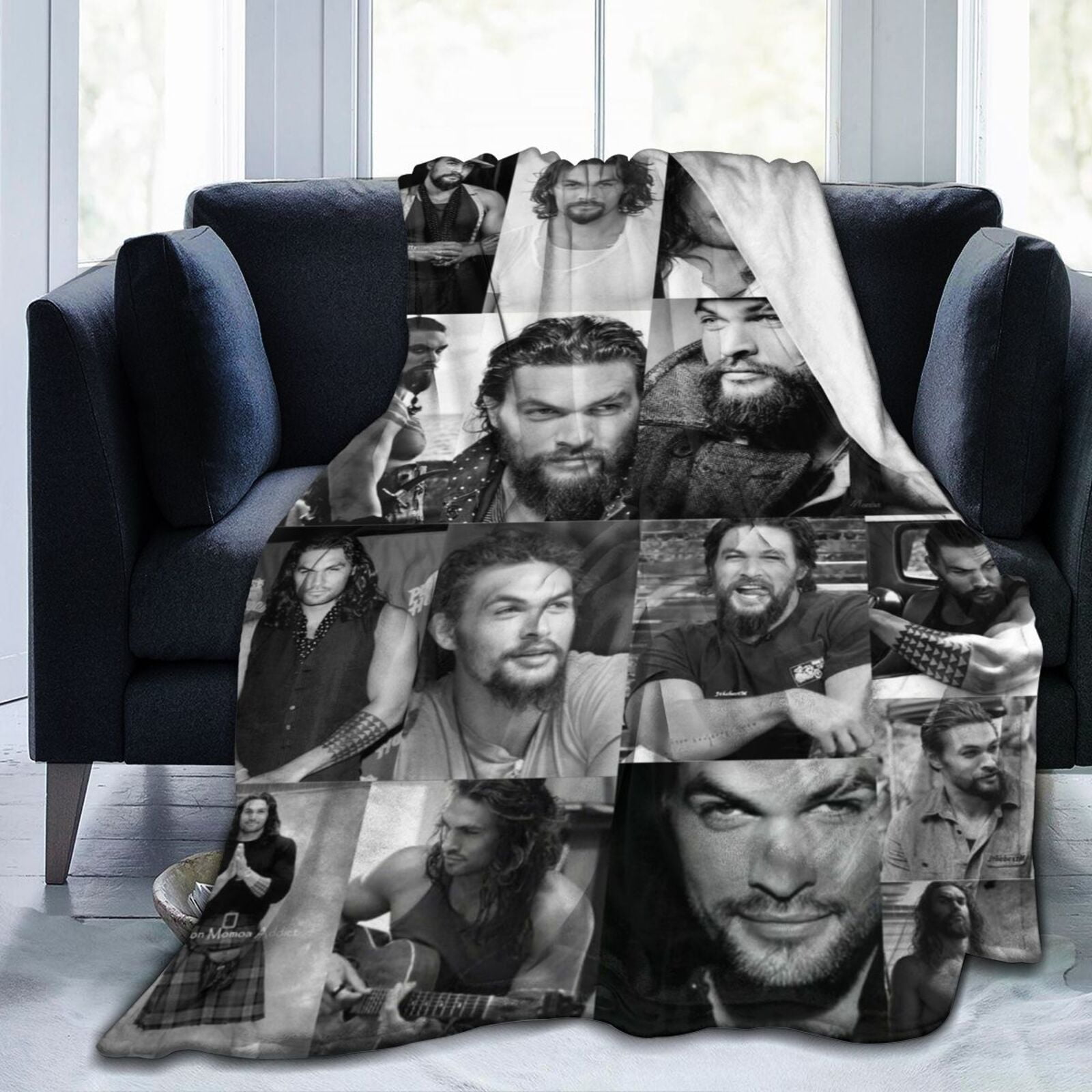 Super Soft Flannel Throw Jason Momoa Blanket 50"X40" For Bed, Sofa ...
