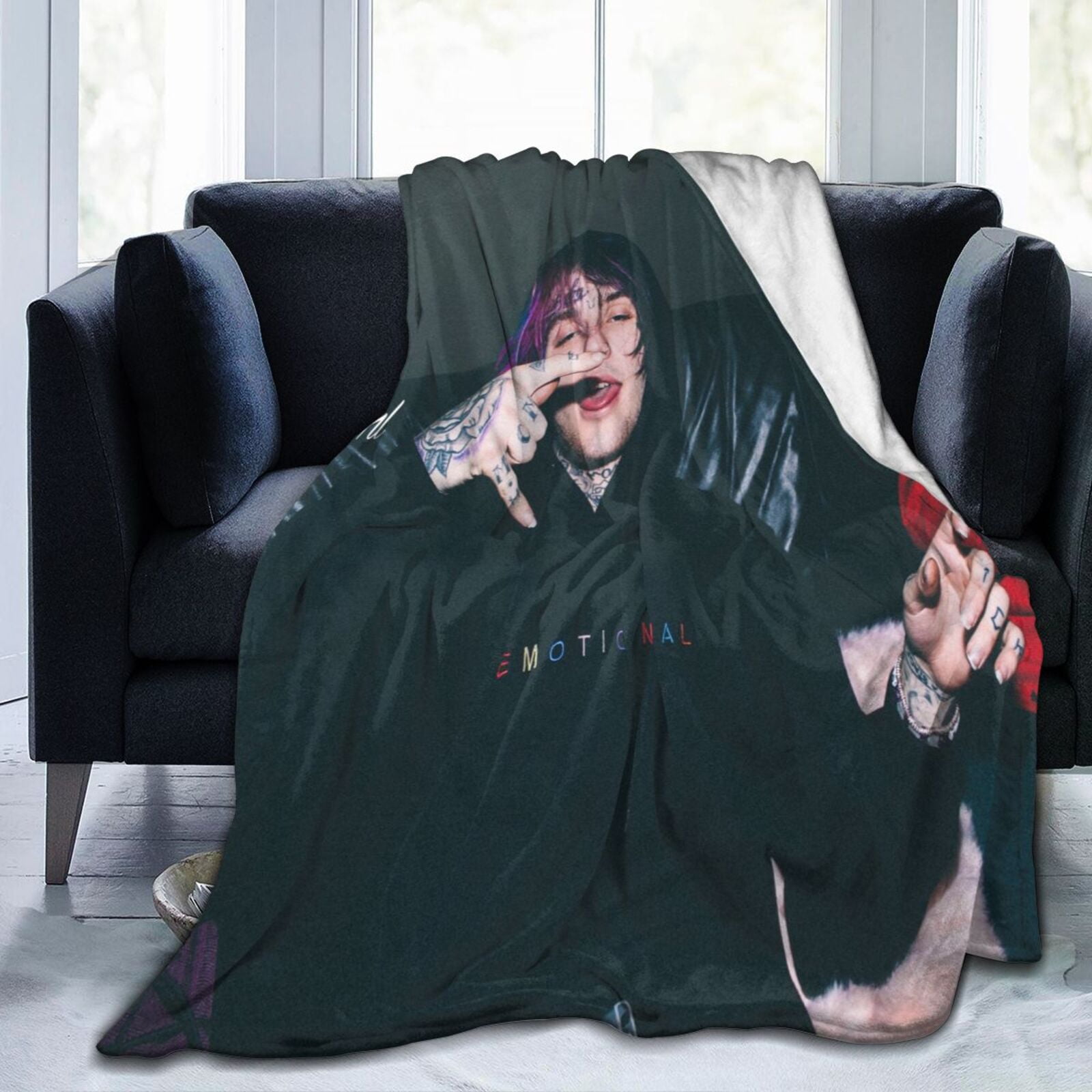 Super Soft Flannel Throw Lil Peep Blanket 80"X60" For Bed, Sofa ...