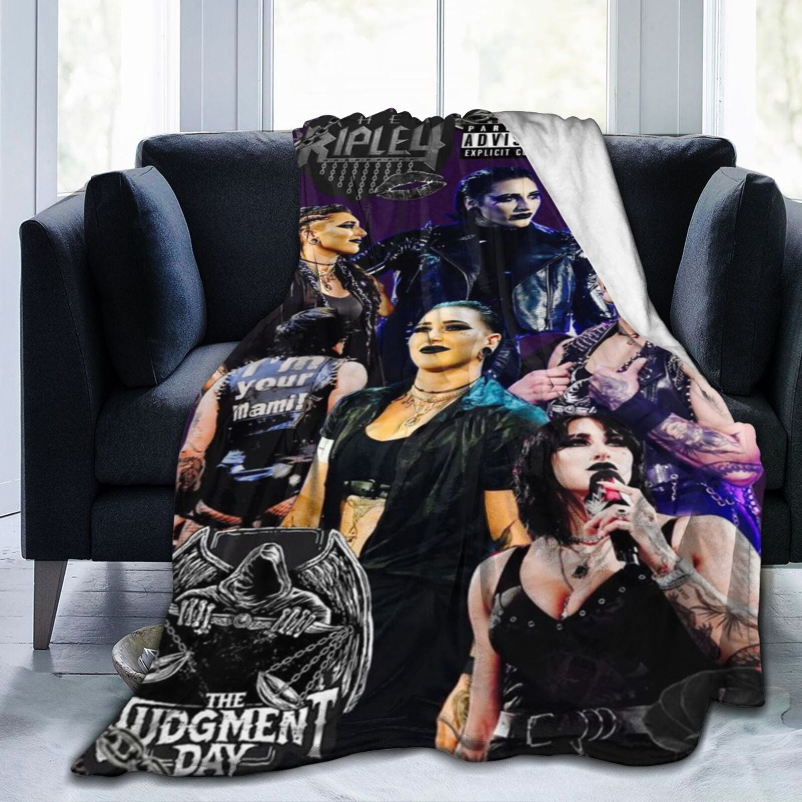 Super Soft Flannel Throw Rhea Ripley Blanket 50"X40" For Bed, Sofa ...