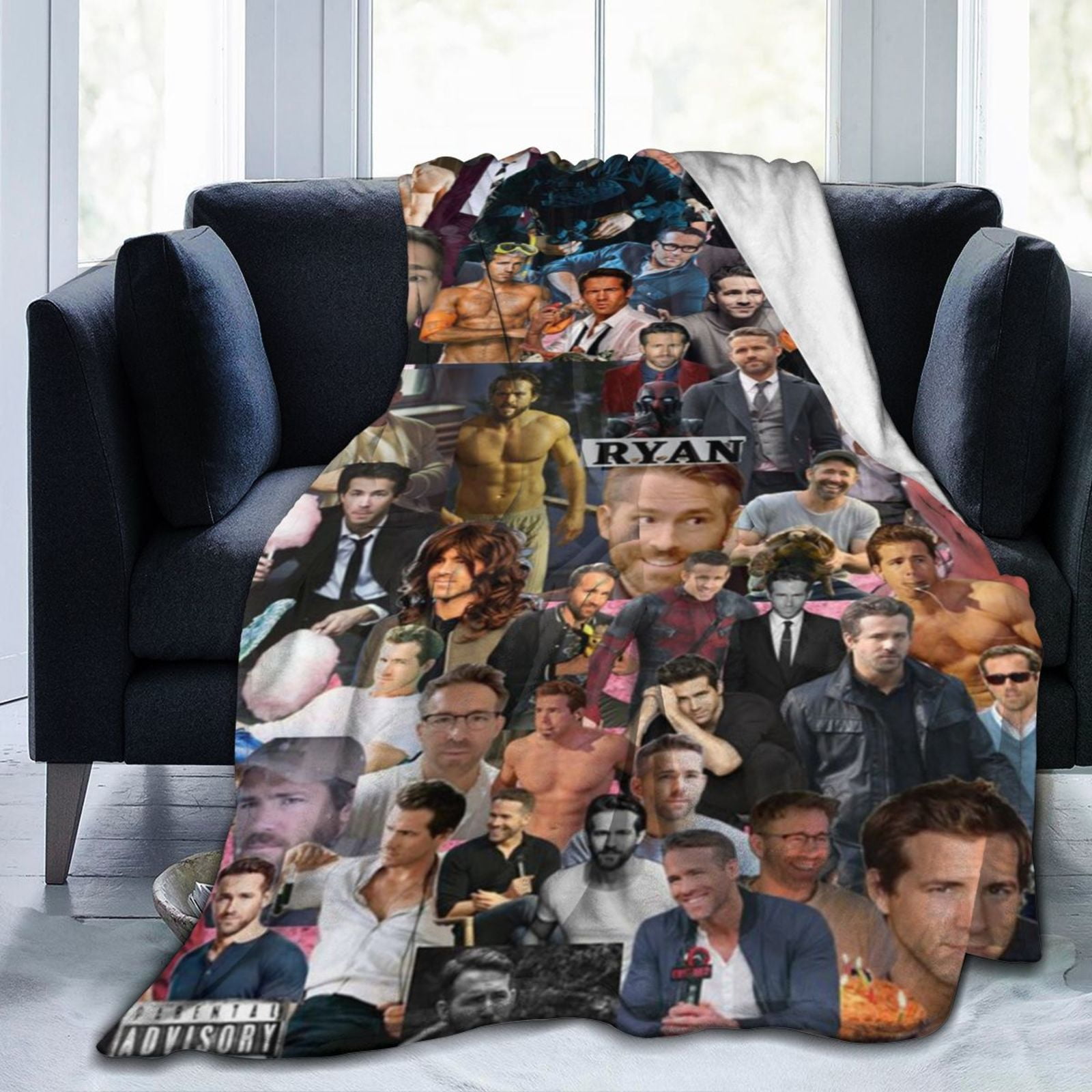 Super Soft Flannel Throw Ryan Reynolds Blanket 80"X60" For Bed, Sofa ...