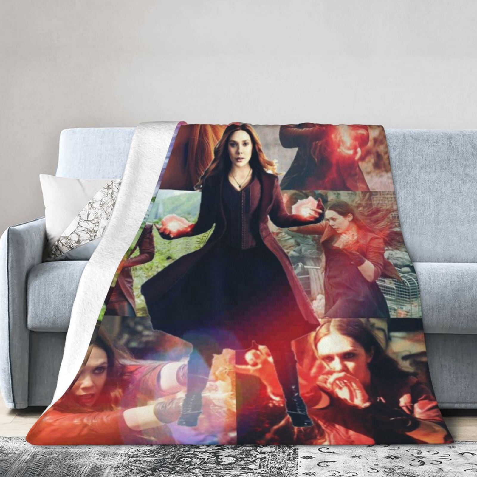 Super Soft Flannel Throw Wanda Maximoff Blanket 80"X60" For Bed, Sofa ...