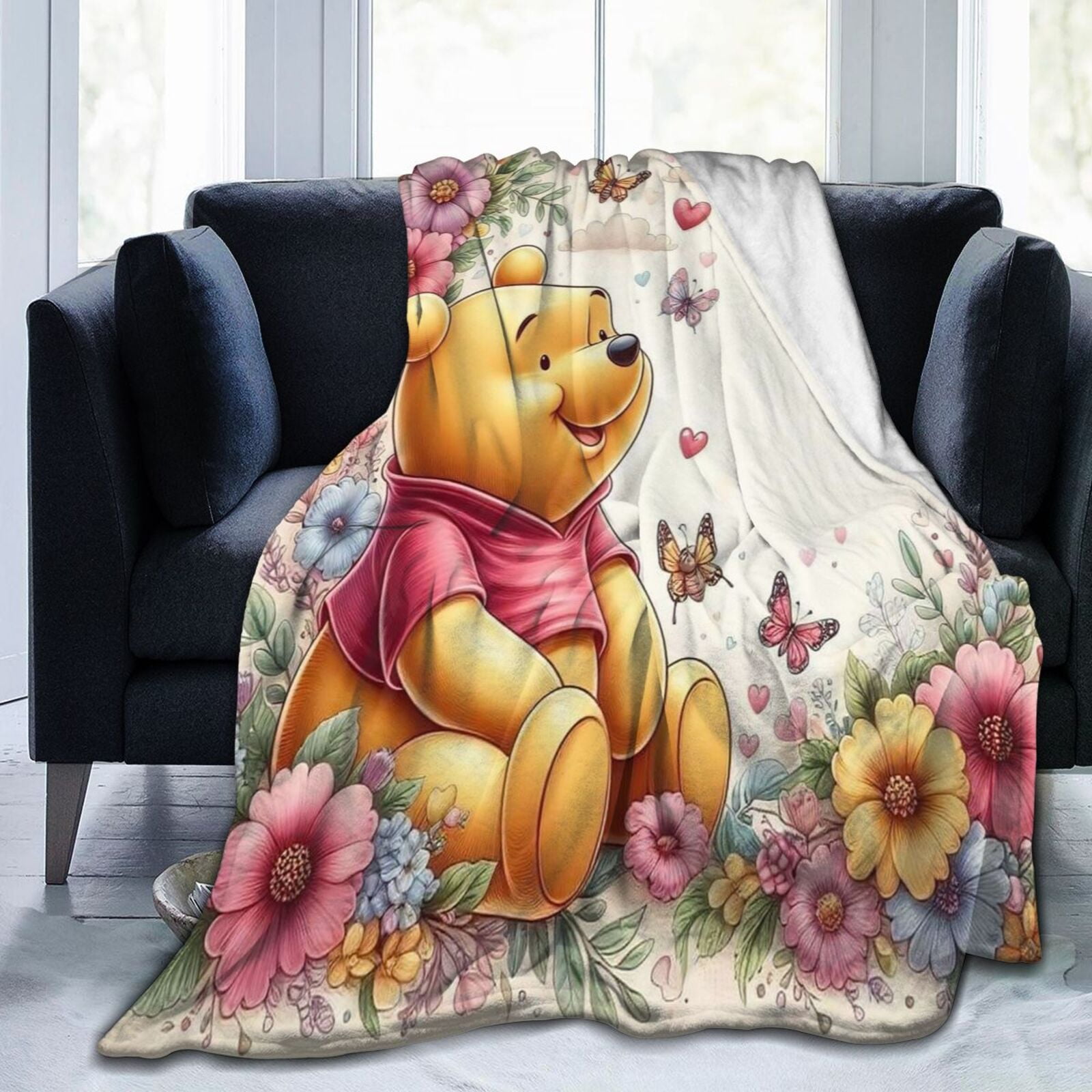 Super Soft Flannel Throw Winnie The Pooh Blanket 40"X30" For Bed, Sofa ...