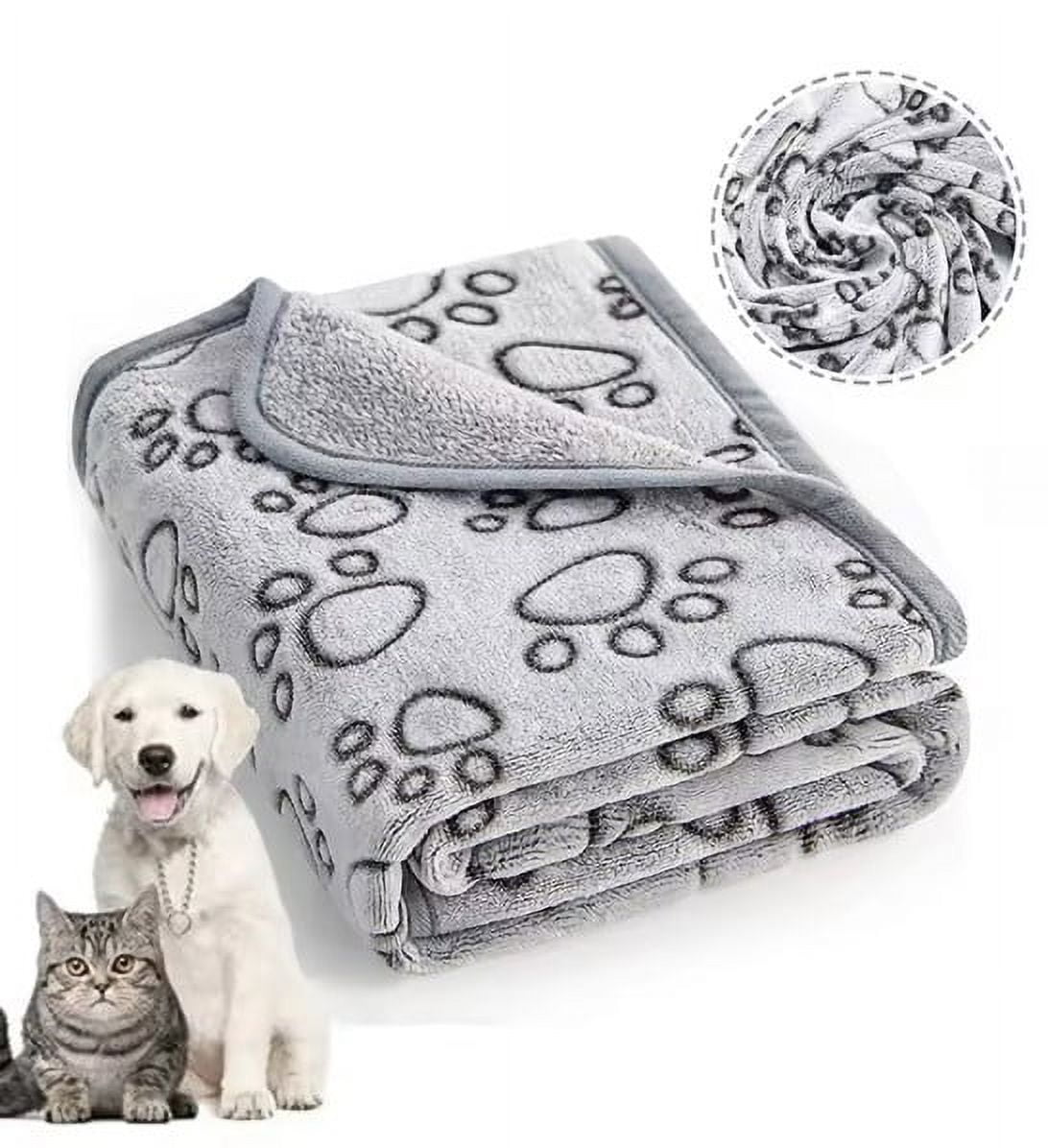 Super Soft Fluffy Premium Fleece Pet Blanket Flannel Throw for Dog ...
