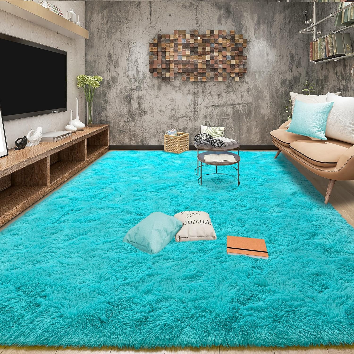Super Soft Fluffy Rug for Bedroom, Modern Shaggy Rug Fuzzy Kids Rug for ...