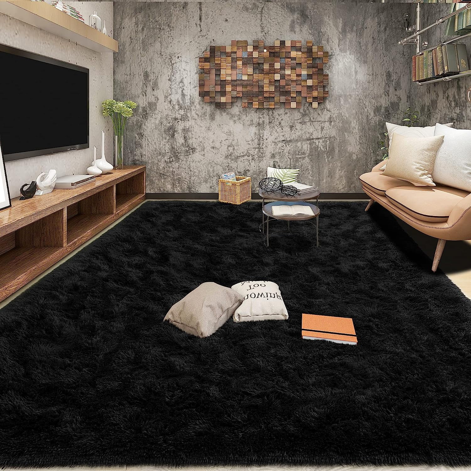 Super Soft Fluffy Rug for Bedroom, Modern Shaggy Rug Fuzzy Rug for ...