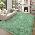 Super Soft Fluffy Shag Area Rug, Sage Green Plush Carpet for Bedroom ...