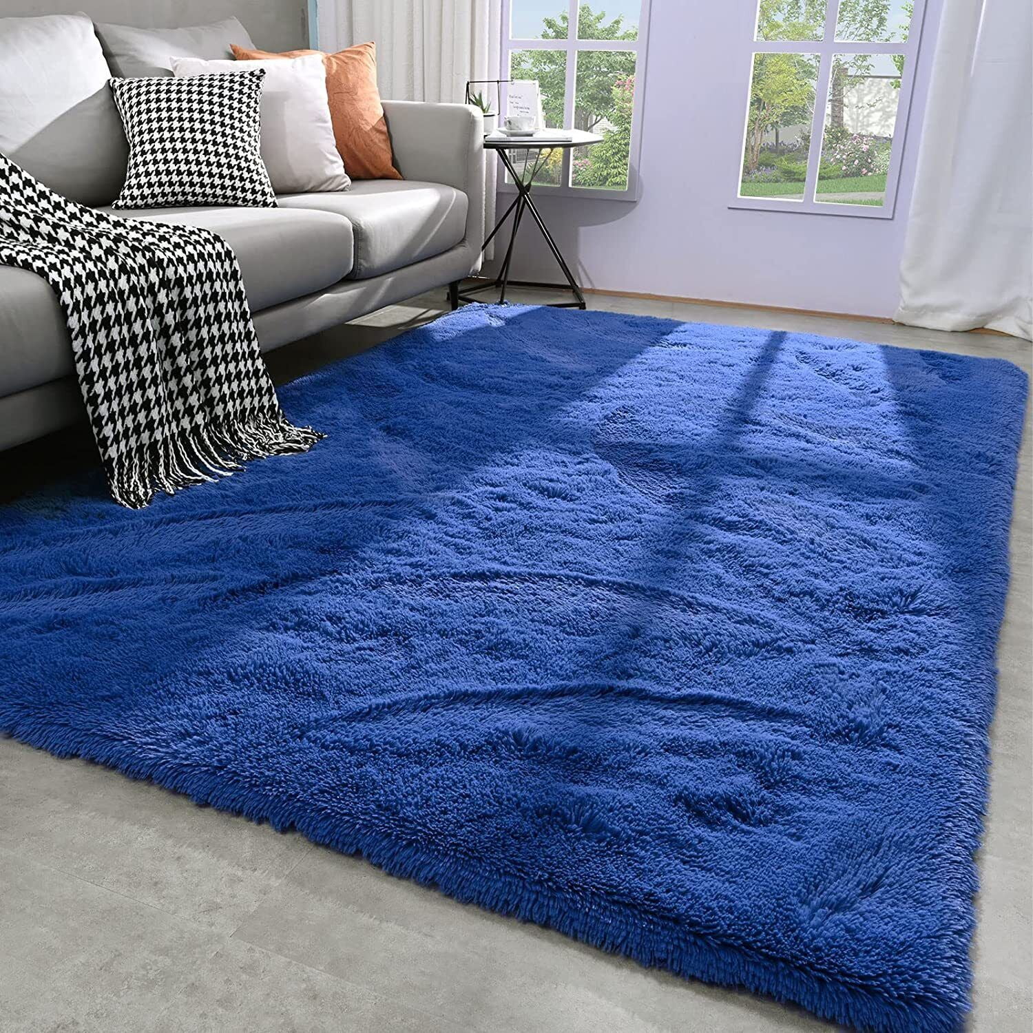 Super Soft Fluffy Shaggy Rugs 2x3 Feet for Living Room Bedroom, Furry ...