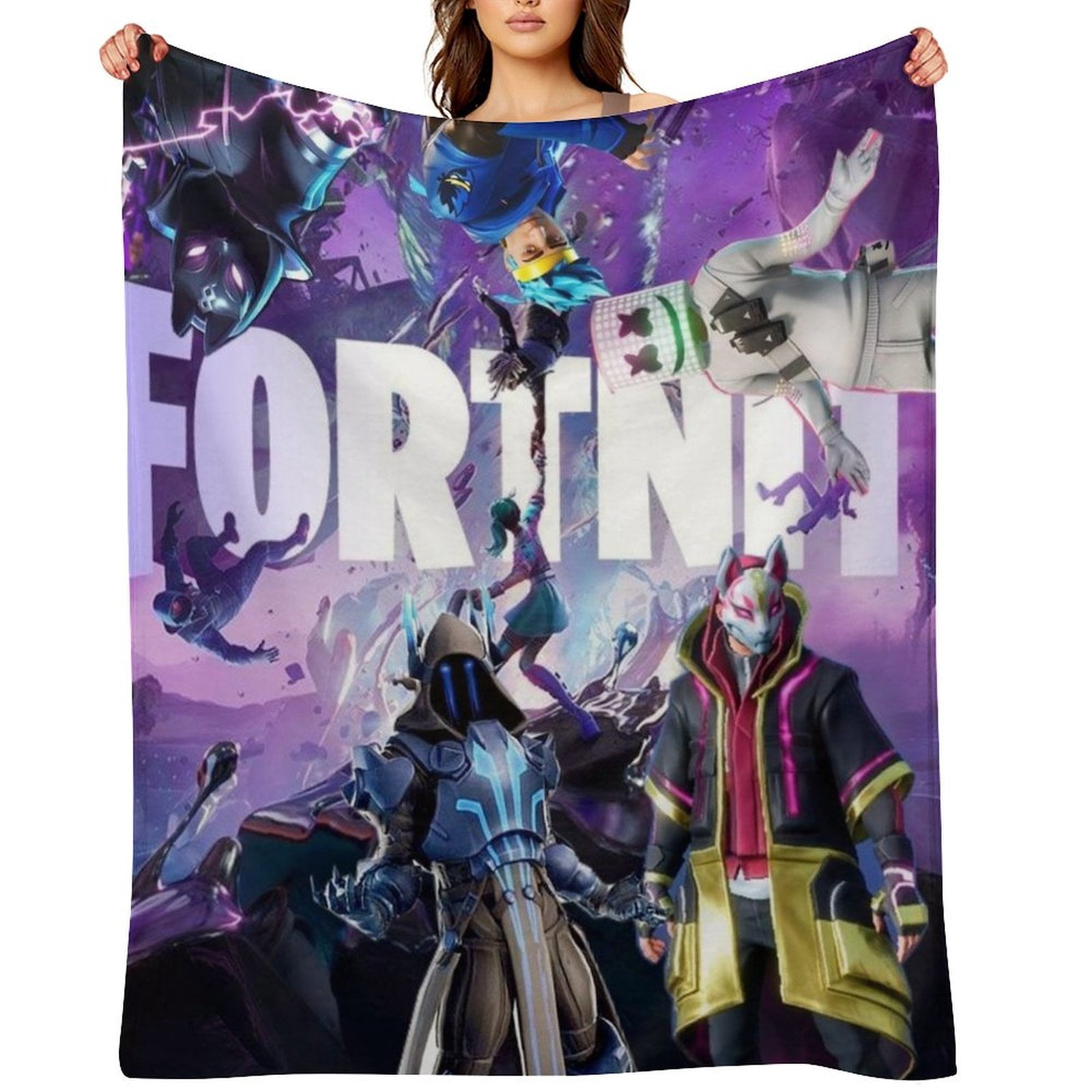 Super Soft Fortnite Throw Blanket - Premium Fleece in 3 Sizes, Perfect ...