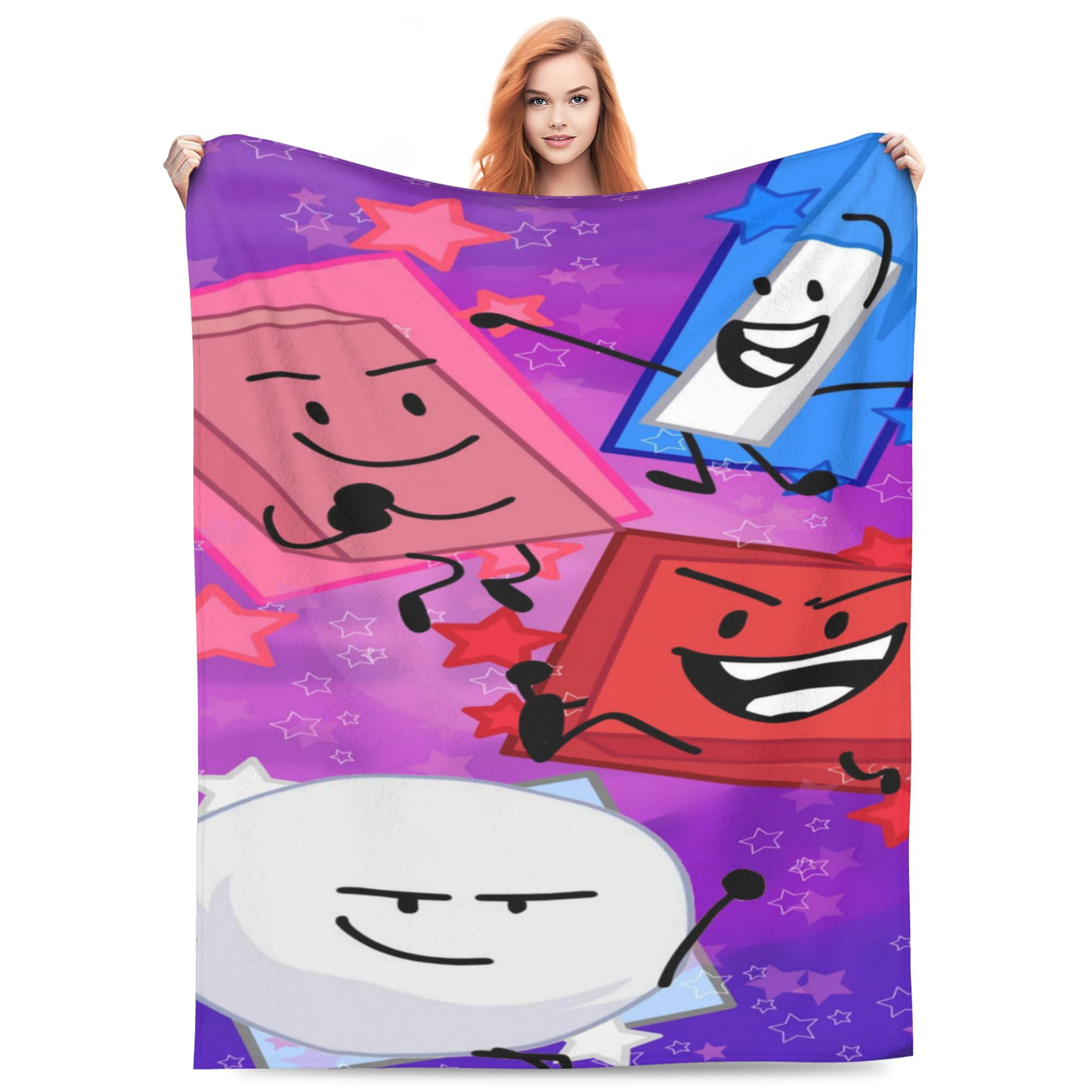 Super Soft Game Bfdi Battle For Dream Island Bed Blankets Lightweight ...