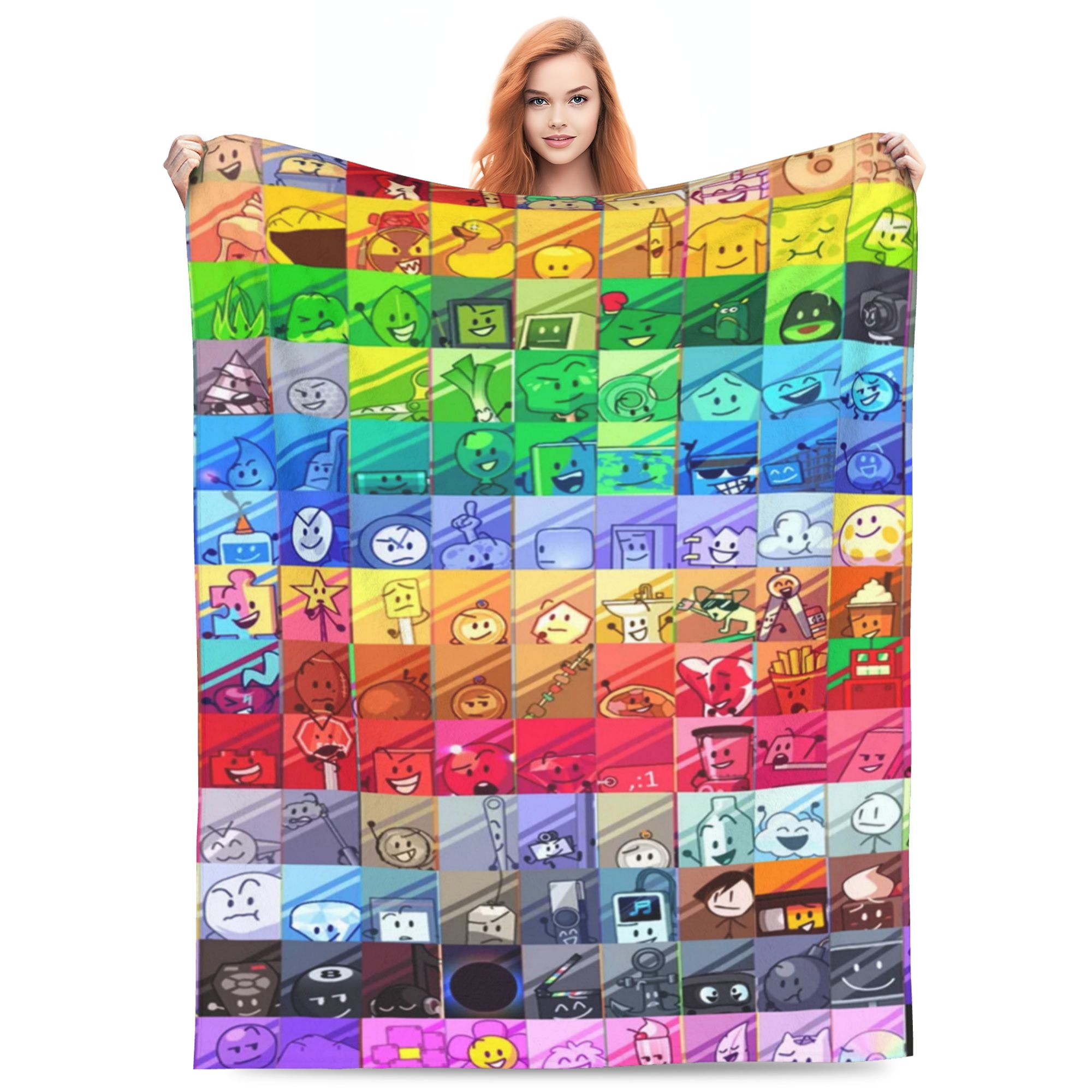 Super Soft Game Bfdi Battle For Dream Island Bed Blankets Lightweight ...