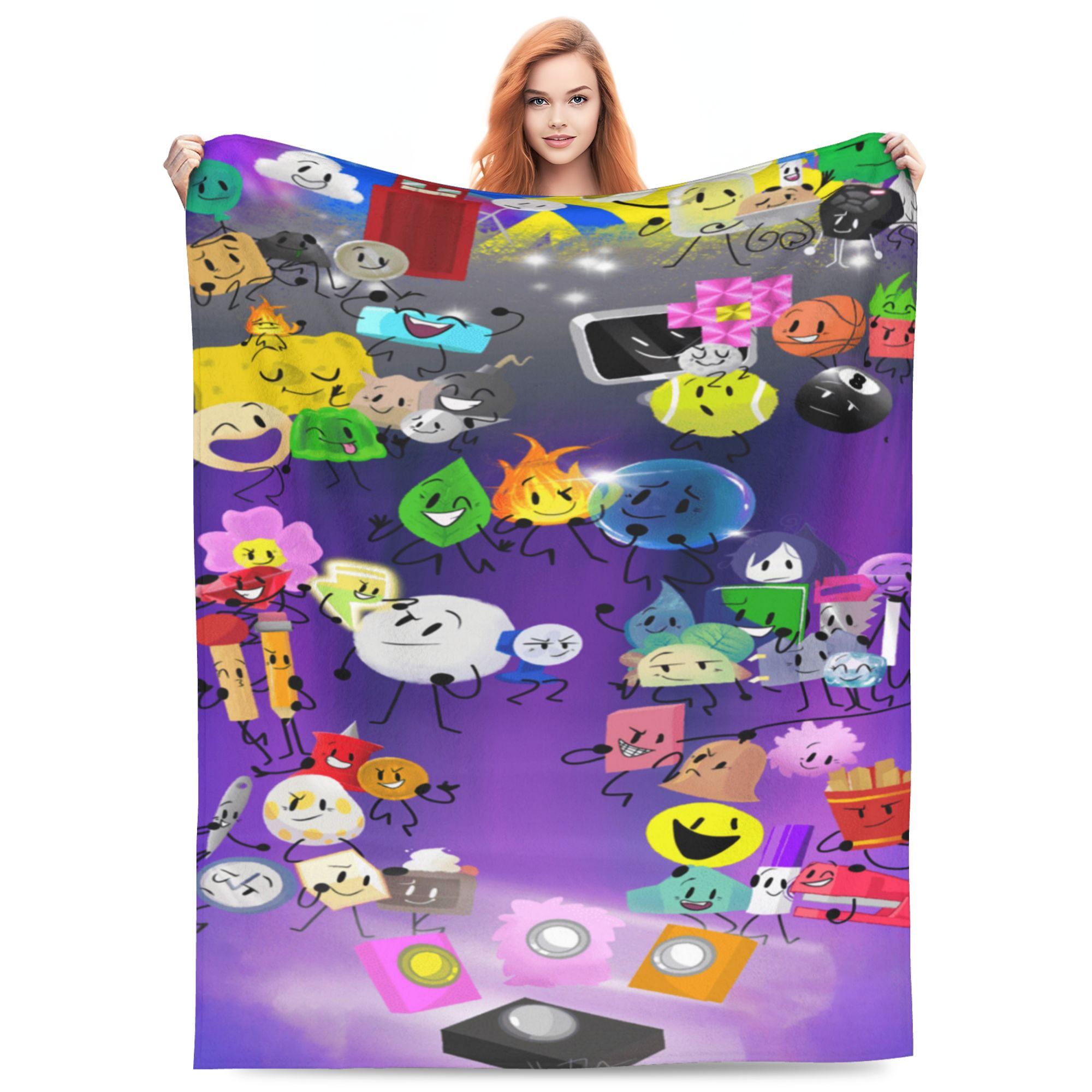 Super Soft Game Bfdi Battle For Dream Island Bed Blankets Lightweight ...