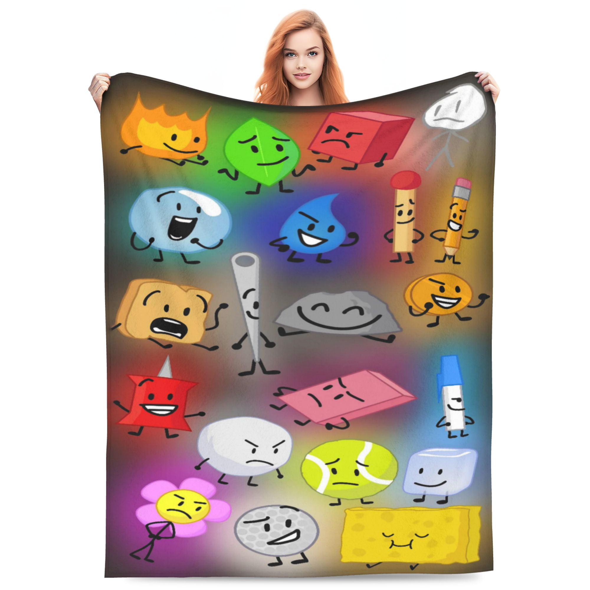 Super Soft Game Bfdi Battle For Dream Island Bed Blankets Lightweight ...