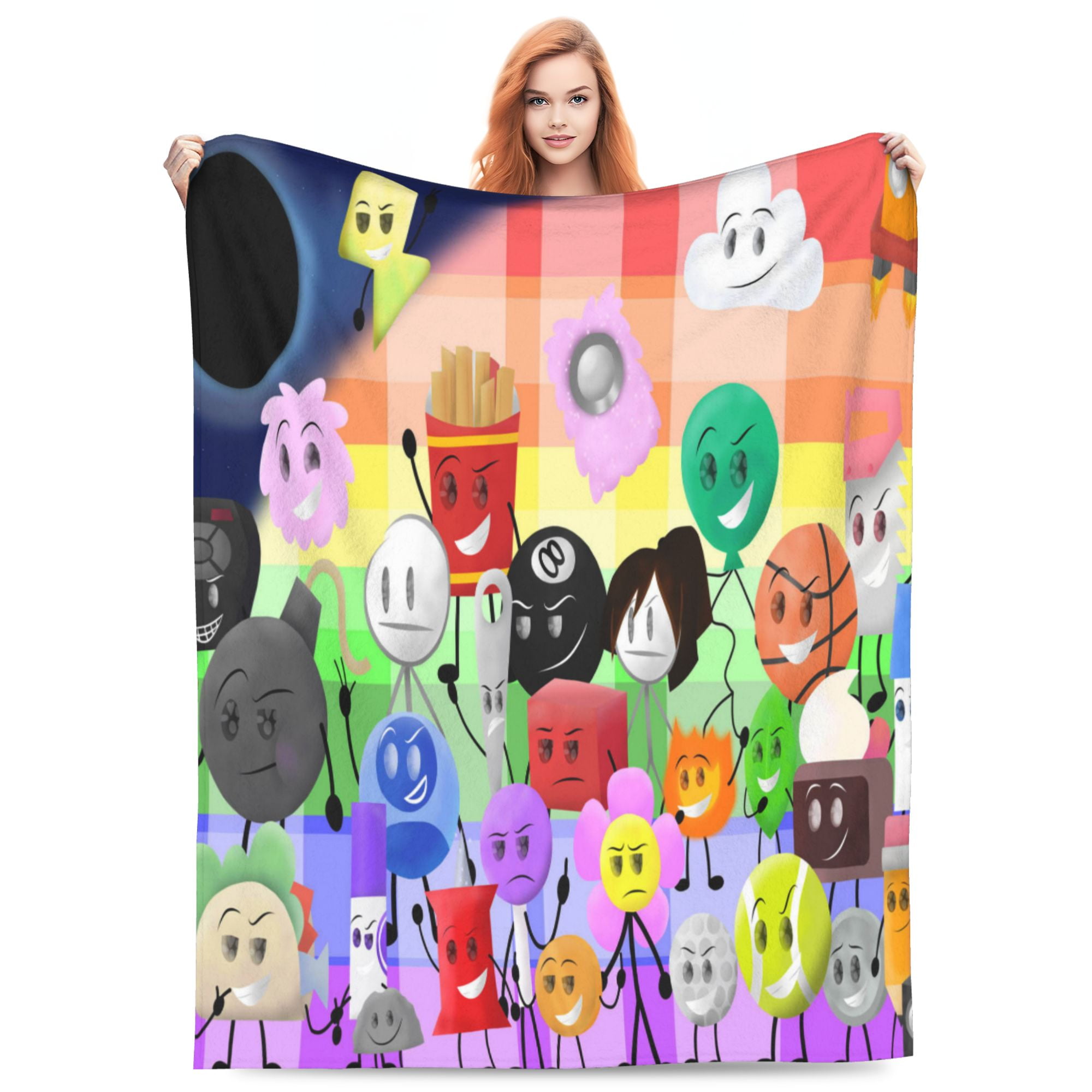 Super Soft Game Bfdi Battle For Dream Island Bed Blankets Lightweight ...