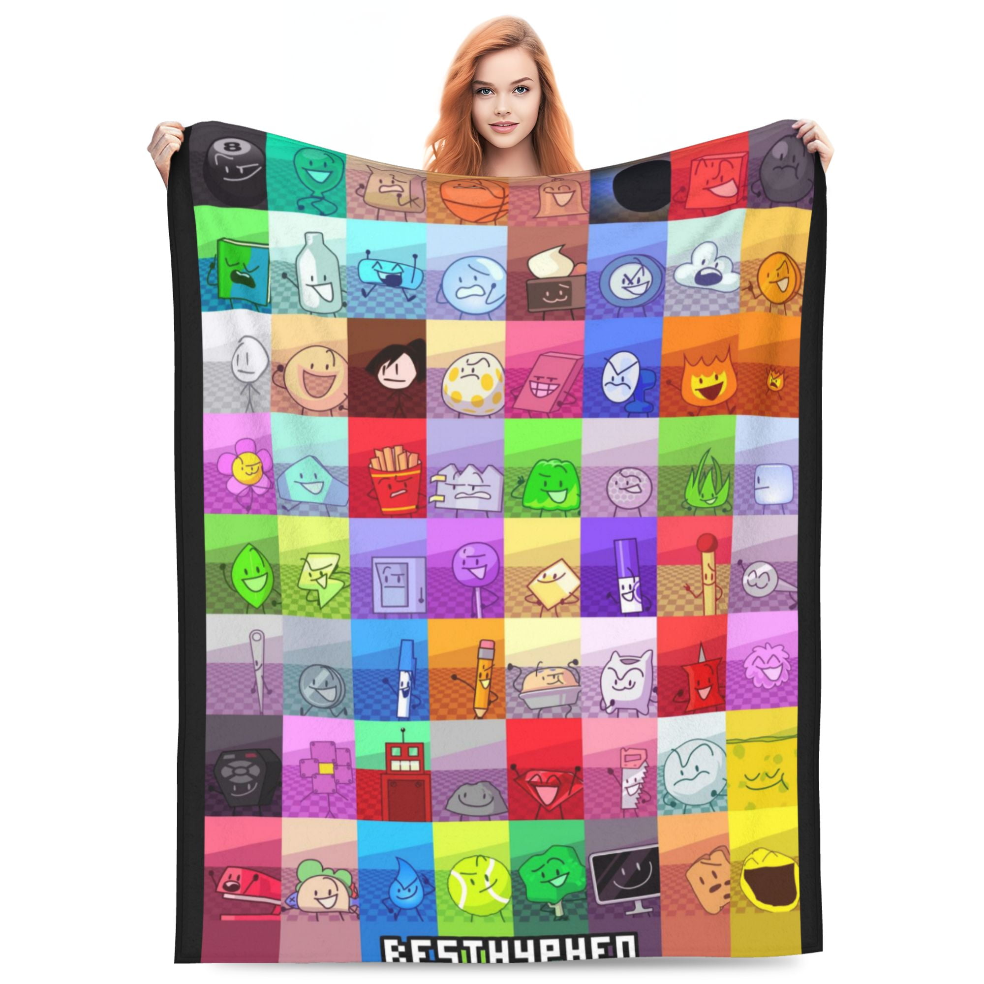 Super Soft Game Bfdi Battle For Dream Island Bed Blankets Lightweight ...