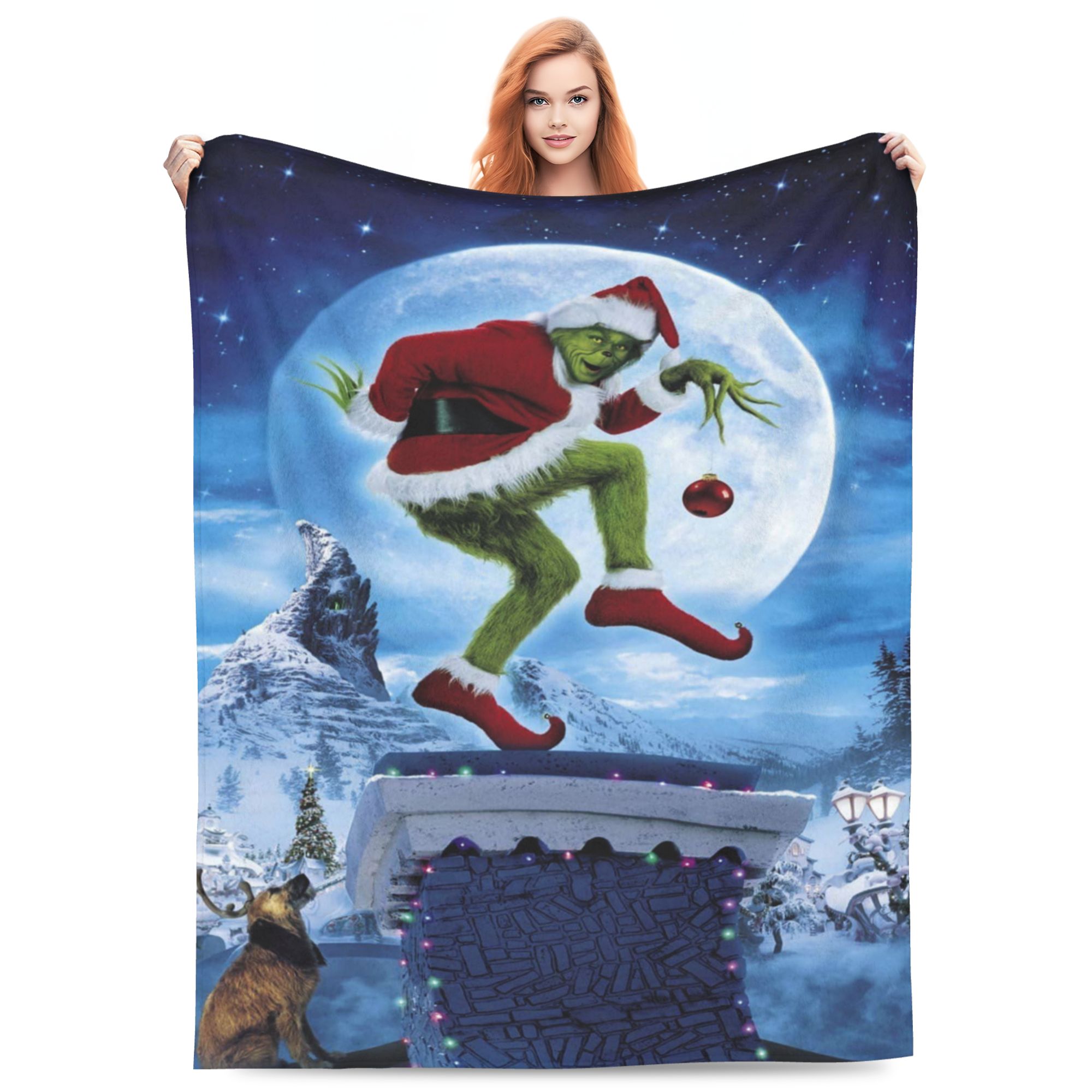 Super Soft Grin-c Bed Blankets Lightweight Flannel Throws Blankets All ...