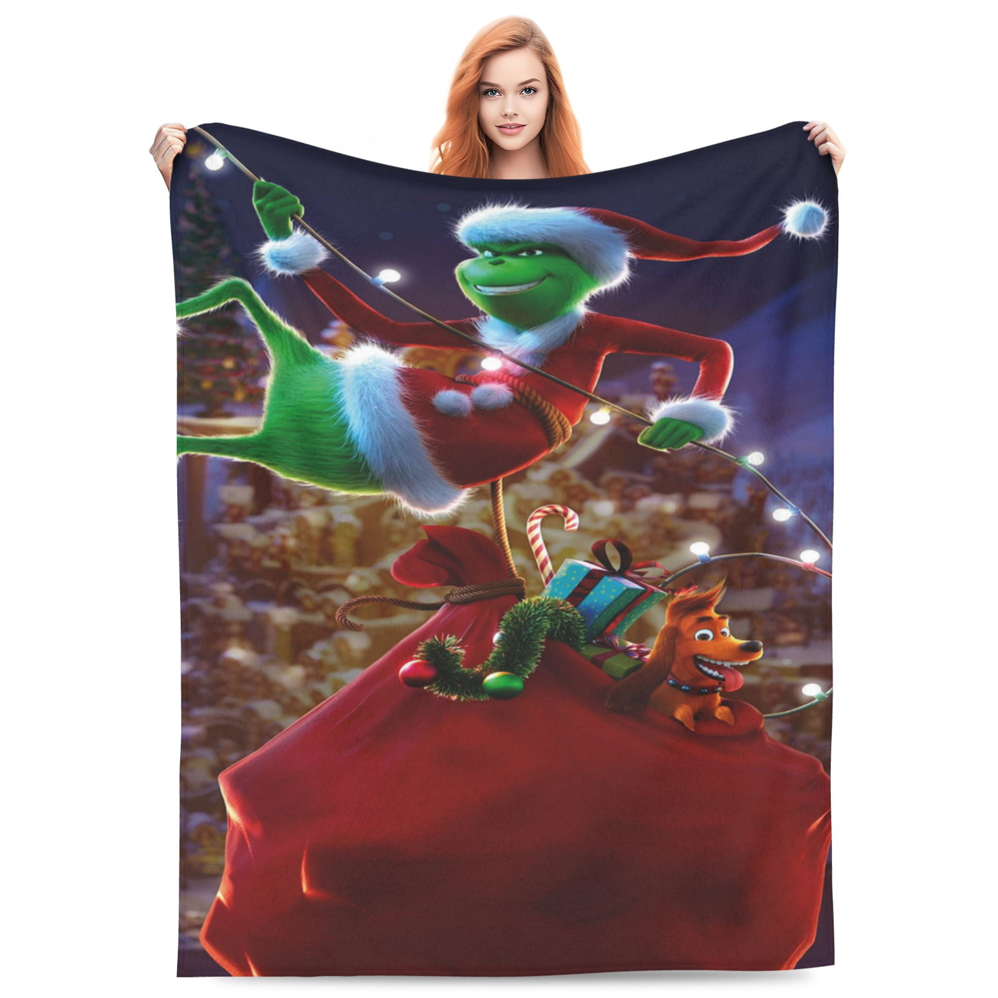 Super Soft Grin-c Bed Blankets Lightweight Flannel Throws Blankets All ...
