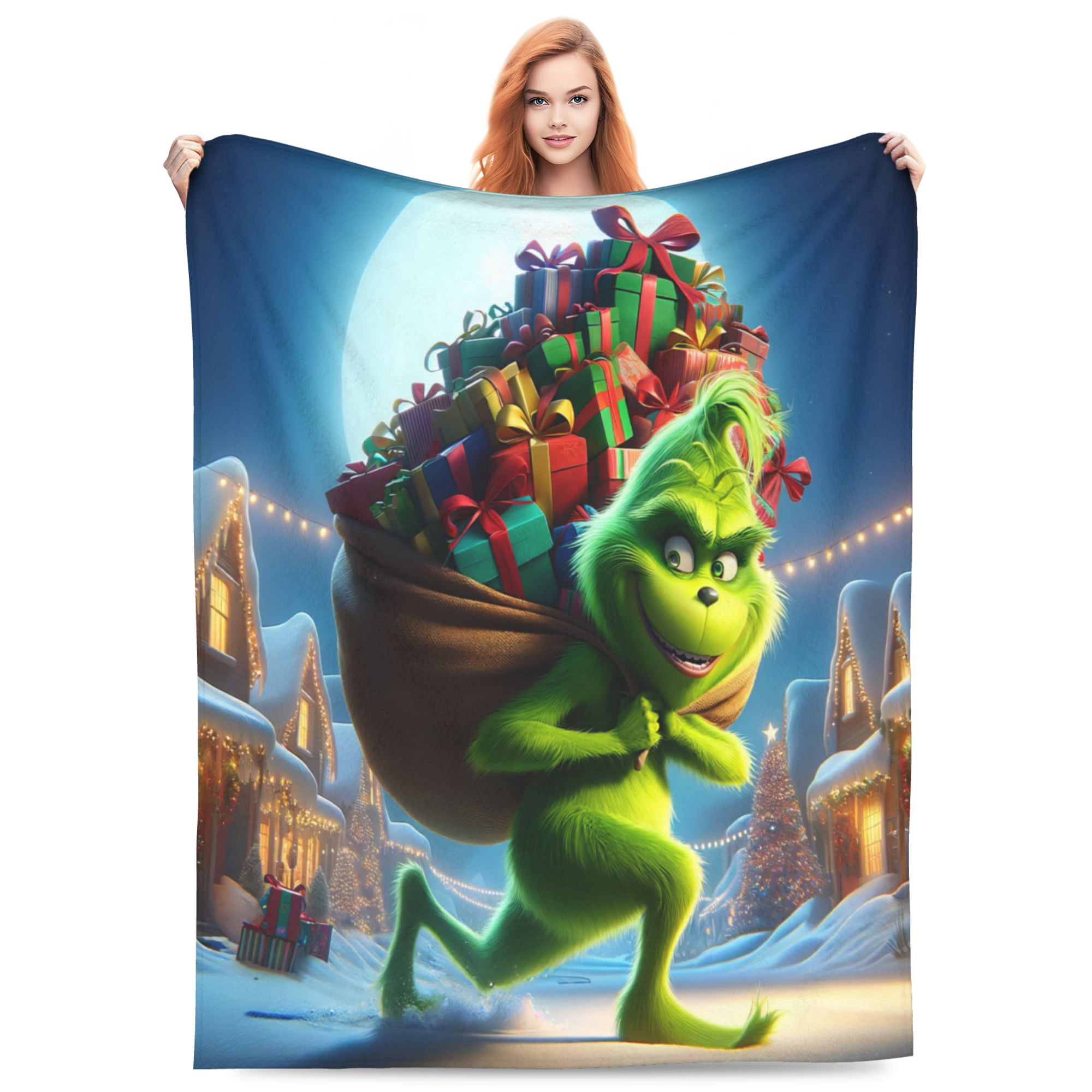 Super Soft Grin-c Bed Blankets Lightweight Flannel Throws Blankets All ...